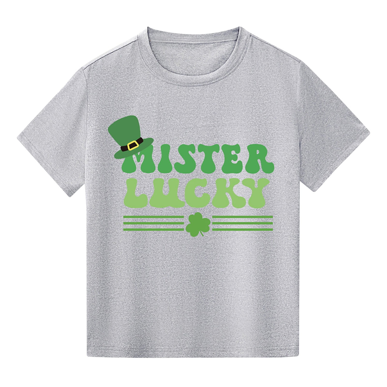 Gaexia Girls St. Patrick's Day Shirts Funny Irish Clover Pattys Short ...