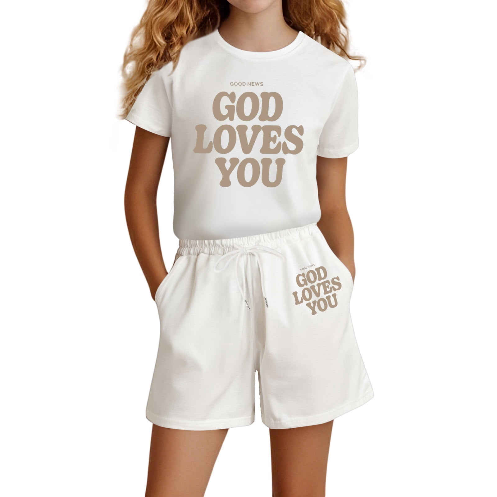 Gaexia Girls Summer Outfits Size 12-14 Ruffles Shorts Outfits Clothes ...