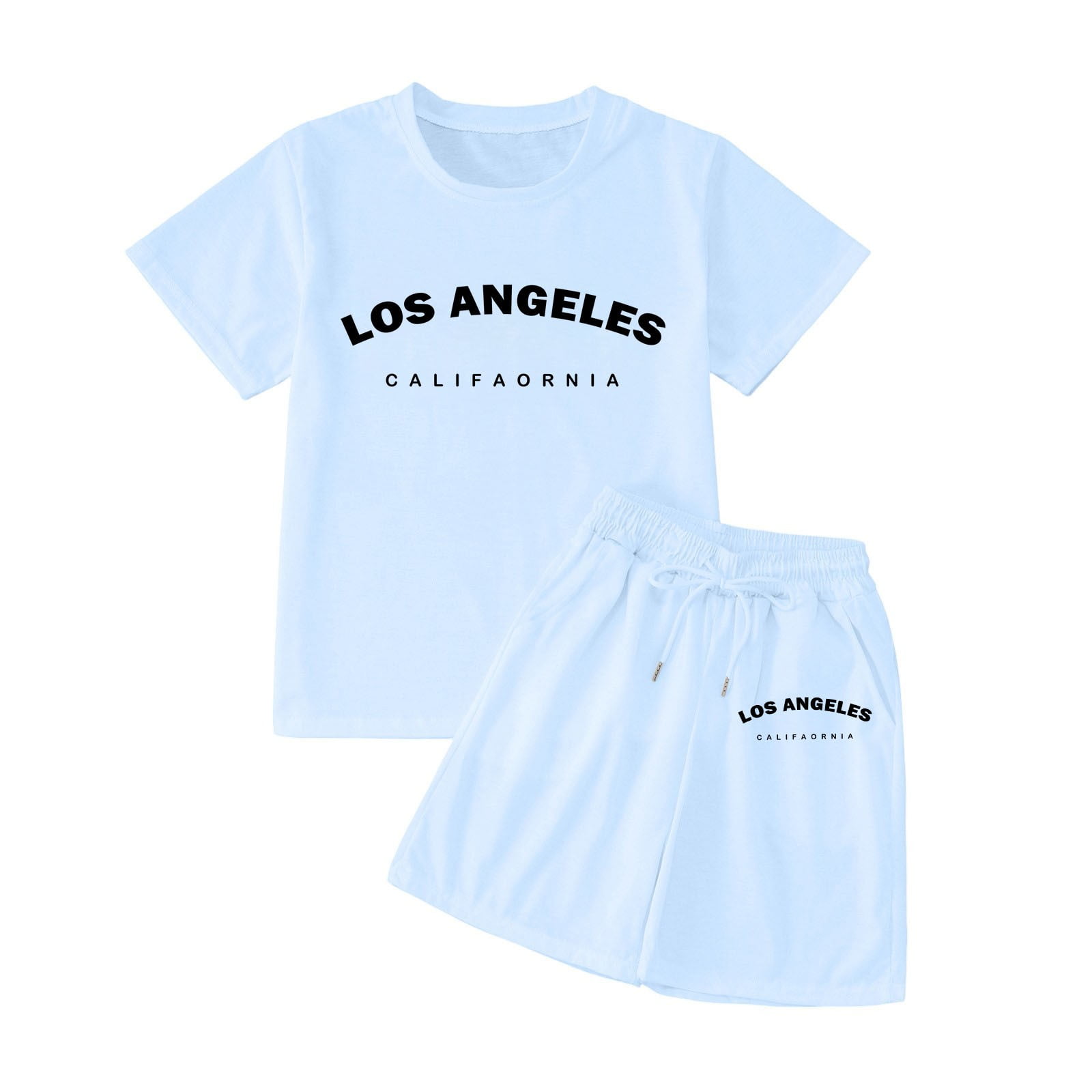 Gaexia Girls Summer Outfits Size 8-10 Ruffles Short Sleeve Clothes ...
