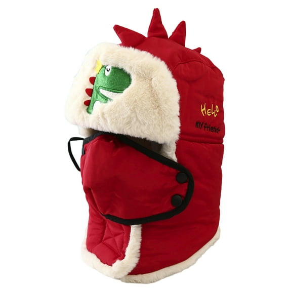 Gaexia Newborn Beanie,Winter Kids Trapper Hat with Face Scarf Combo for ...