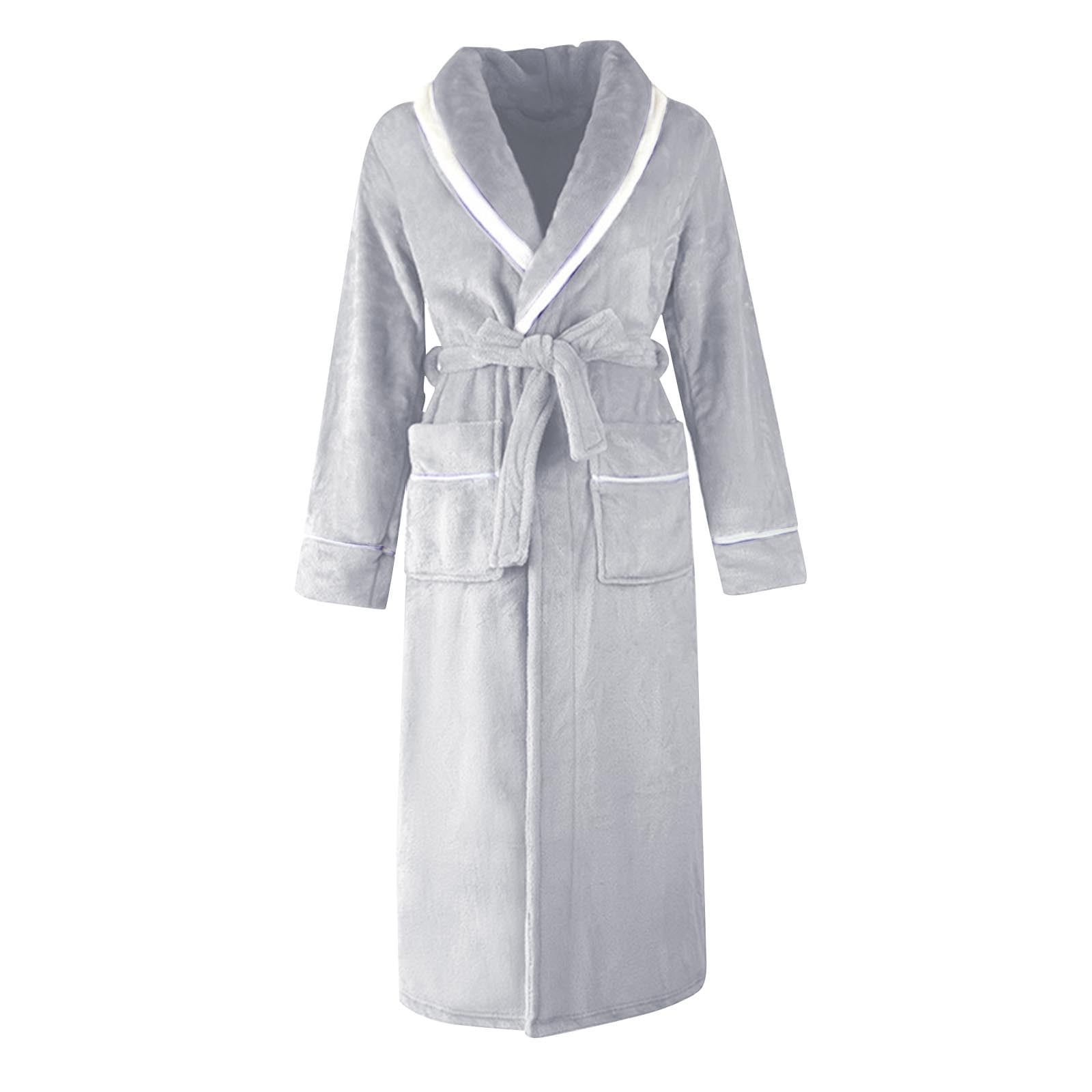 Gaexia Robes For Women Extra Long Flannel Bathrobe for Cozy Nightgown ...