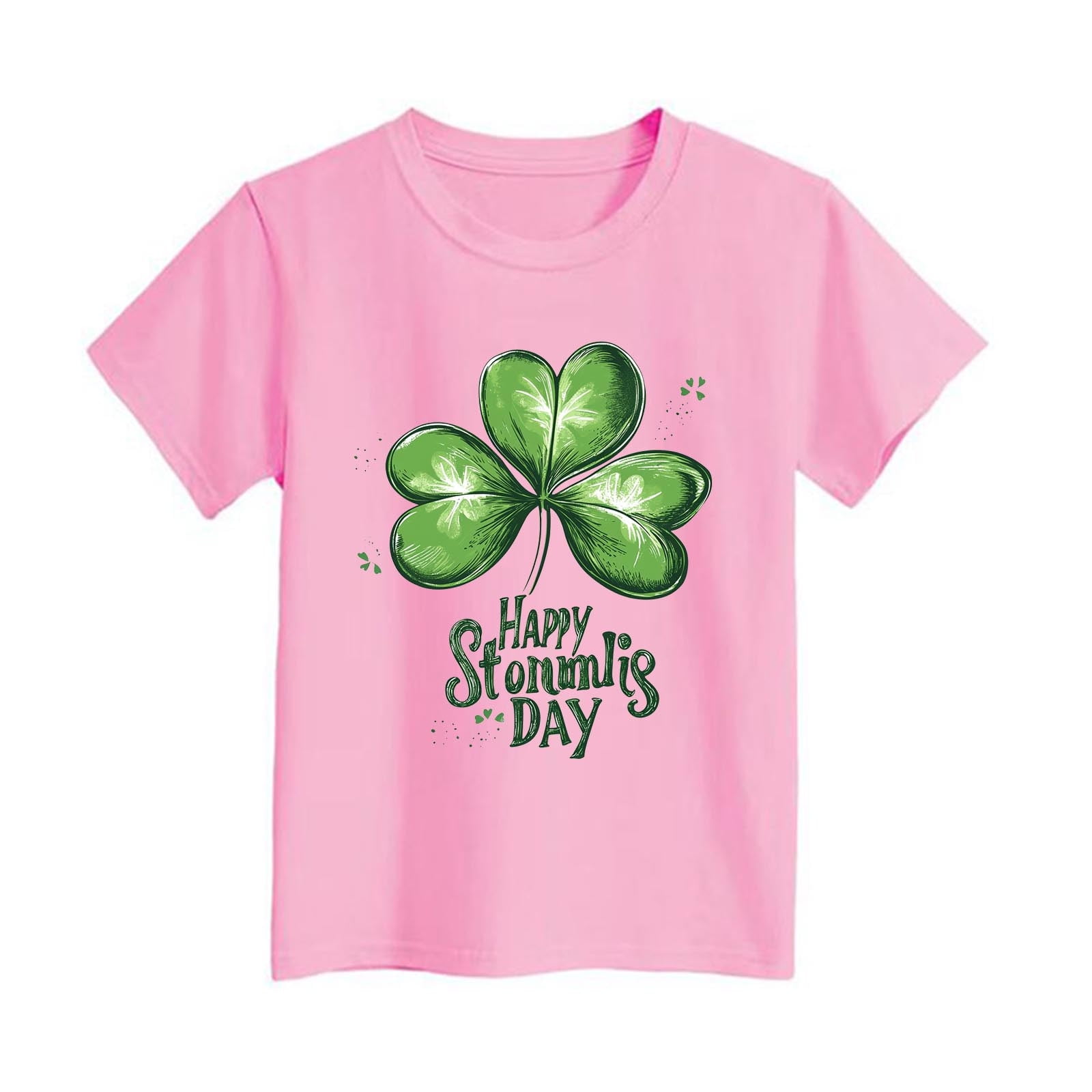 Gaexia St. Patrick's Day Shirts for Girl Boys Funny Irish Clover Pattys ...