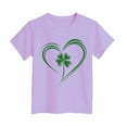 Gaexia St. Patrick's Day Shirts for Girl Boys Funny Irish Clover Pattys ...