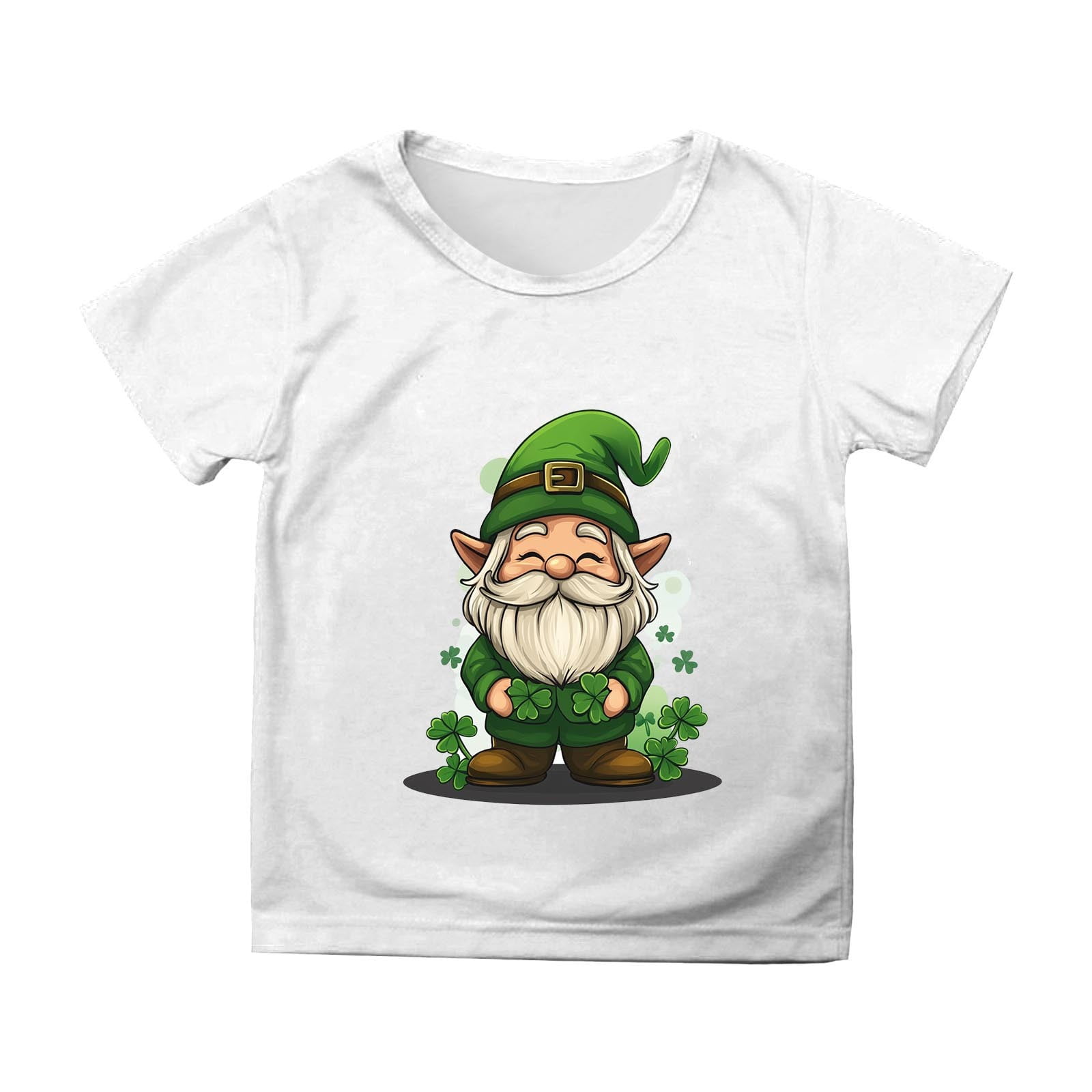 Gaexia St. Patrick's Day Shirts for Kid Shamrock Graphic Short Sleeve ...