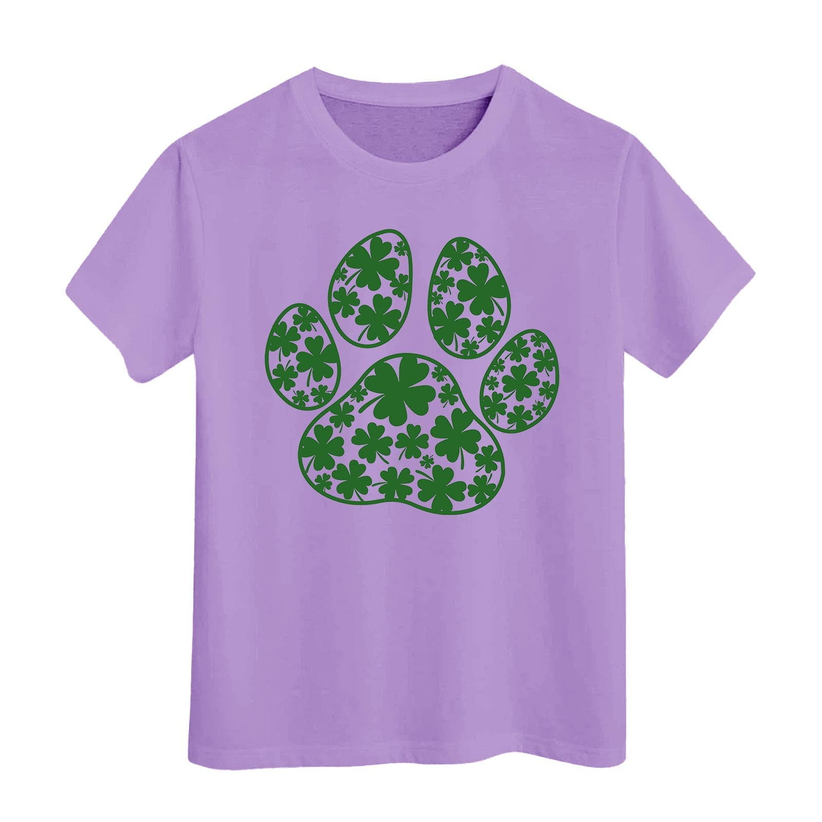 Gaexia St. Patrick's Day Shirts for Girl Boys Irish Shamrock Short ...