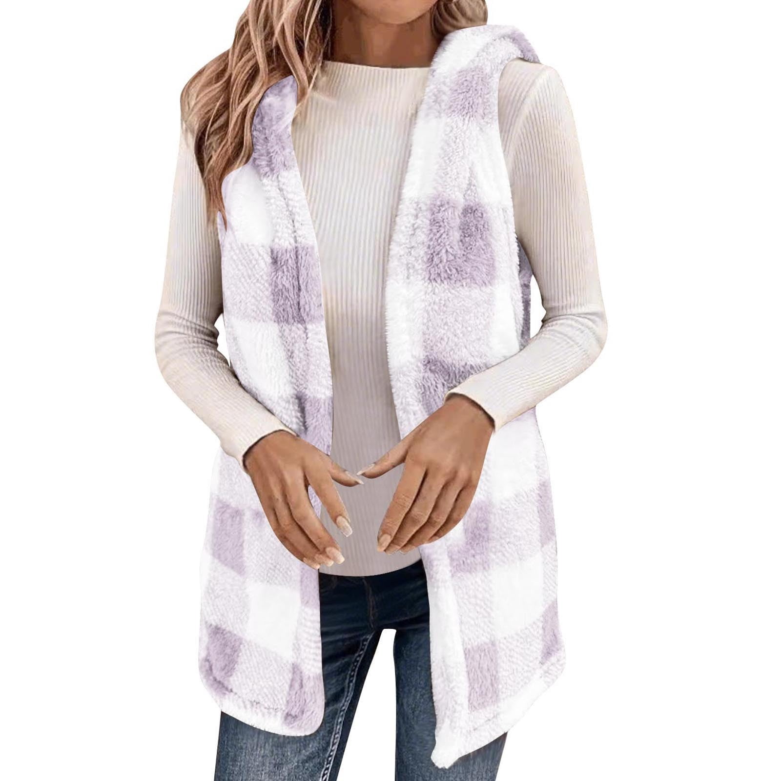 Gaexia Vest for Women Dressy,Plaid Vest for Women Fall Fashion 2025 ...