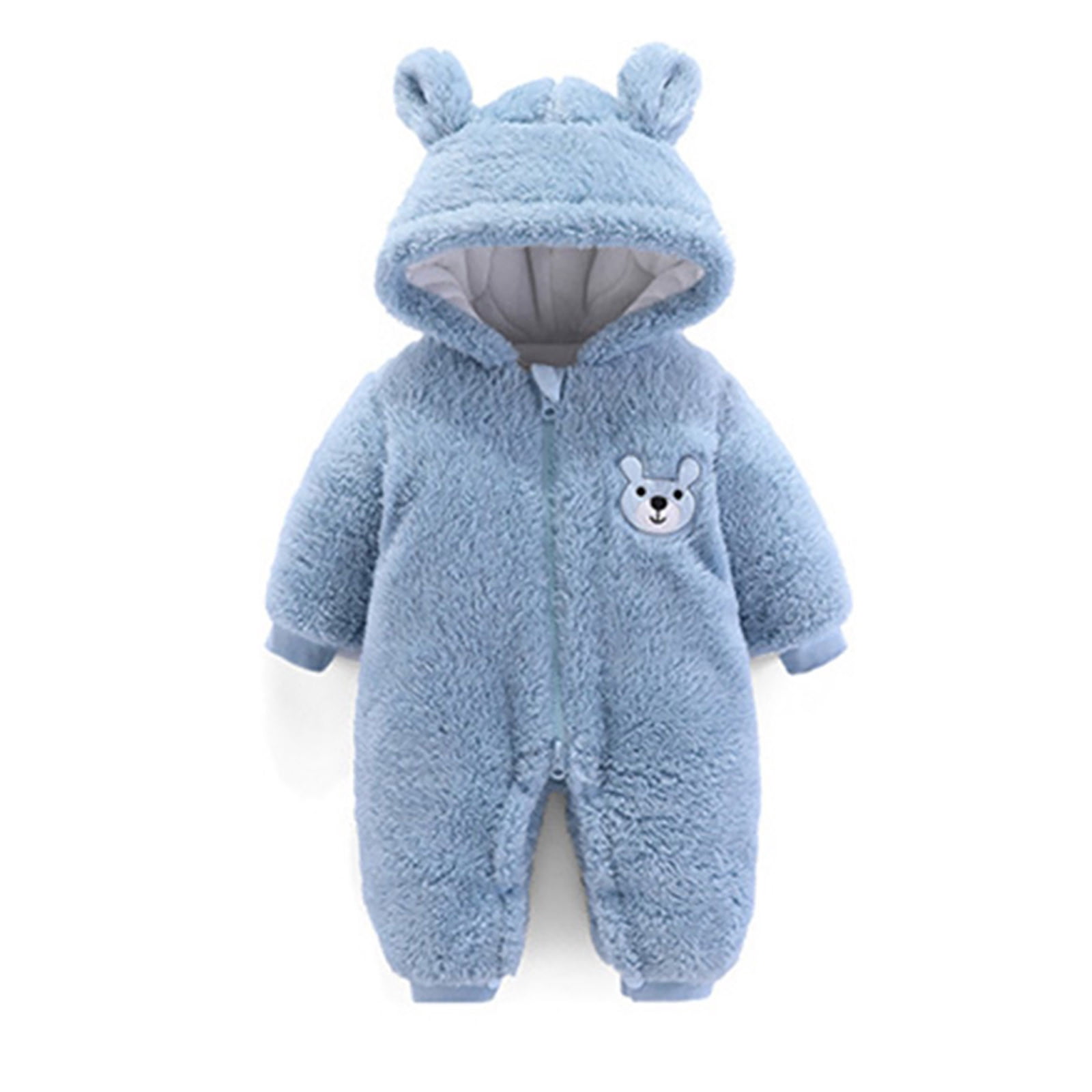 Gaexia Warm Boys Girls Bodysuit Outfit Soft Thick Winter Wear For Baby ...