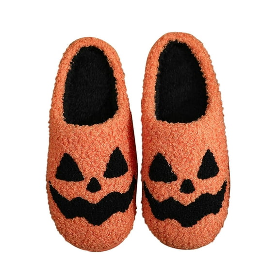 Gaexia Women's Slippers Halloween Autumn Winter Couples Home Cute ...
