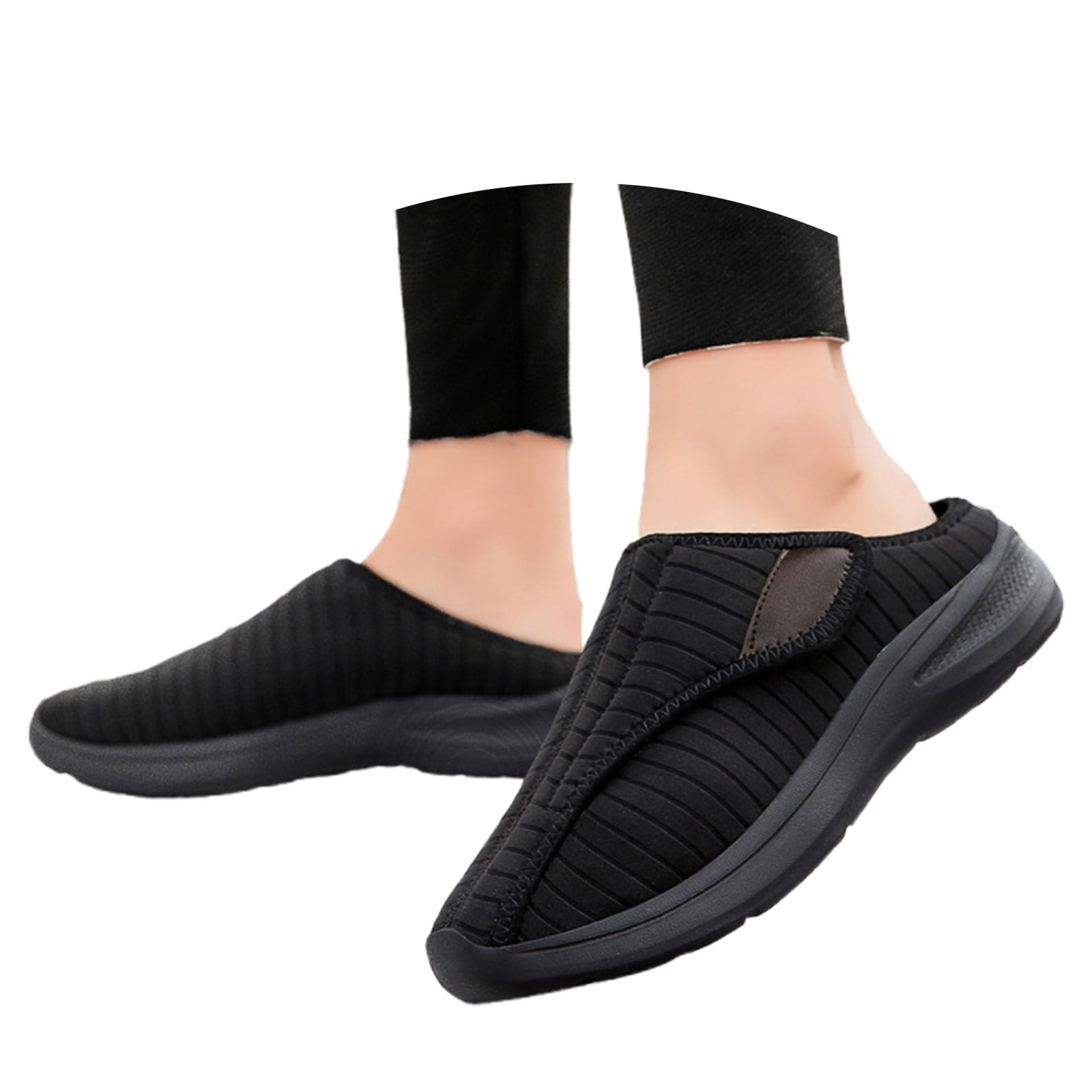 Gaexia Womens House Slippers,Warm Lined On Shoes for and Fabric Indoor ...