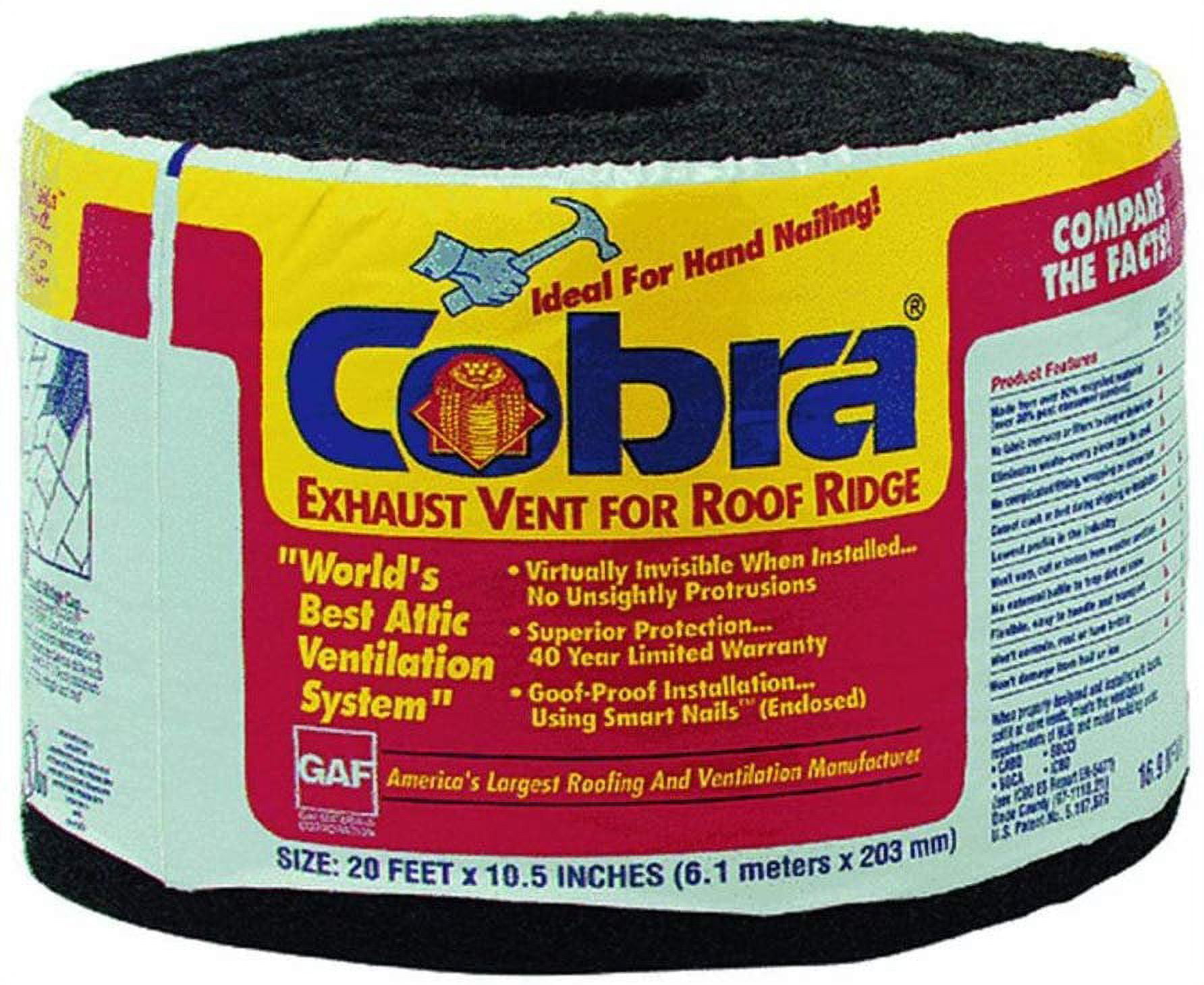 Gaf Materials DB113468# # Cobra Ridge Vent - Walmart.com