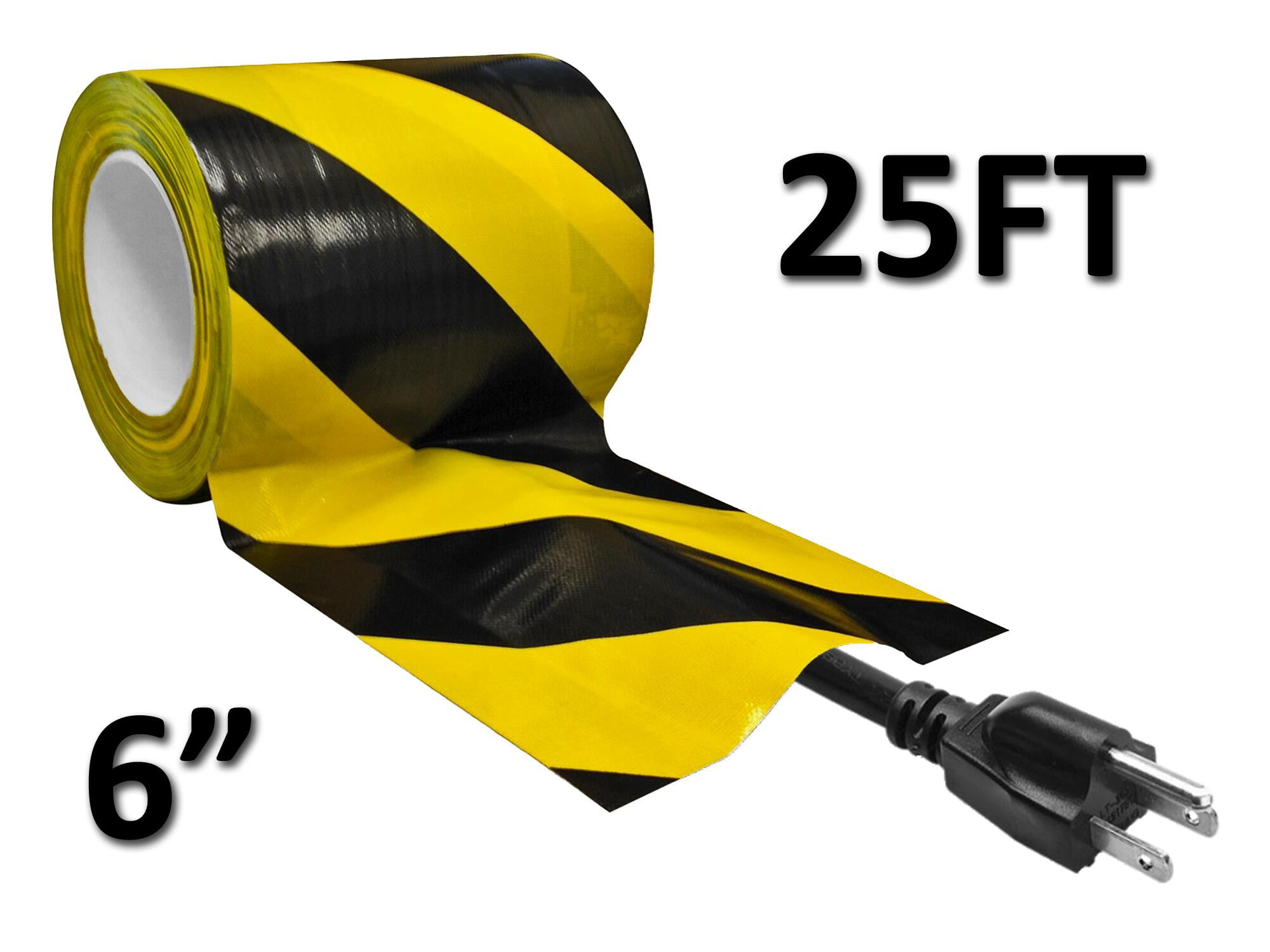 Gaffers Floor Cord Cover Tape - Width: 6" - Length: 25 Feet - Color ...