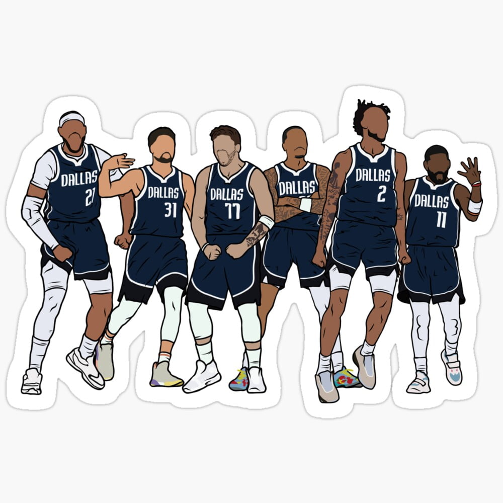 Gafford, Klay, Luka, Pj, Lively & Kyrie Sticker Phone Decal Water ...