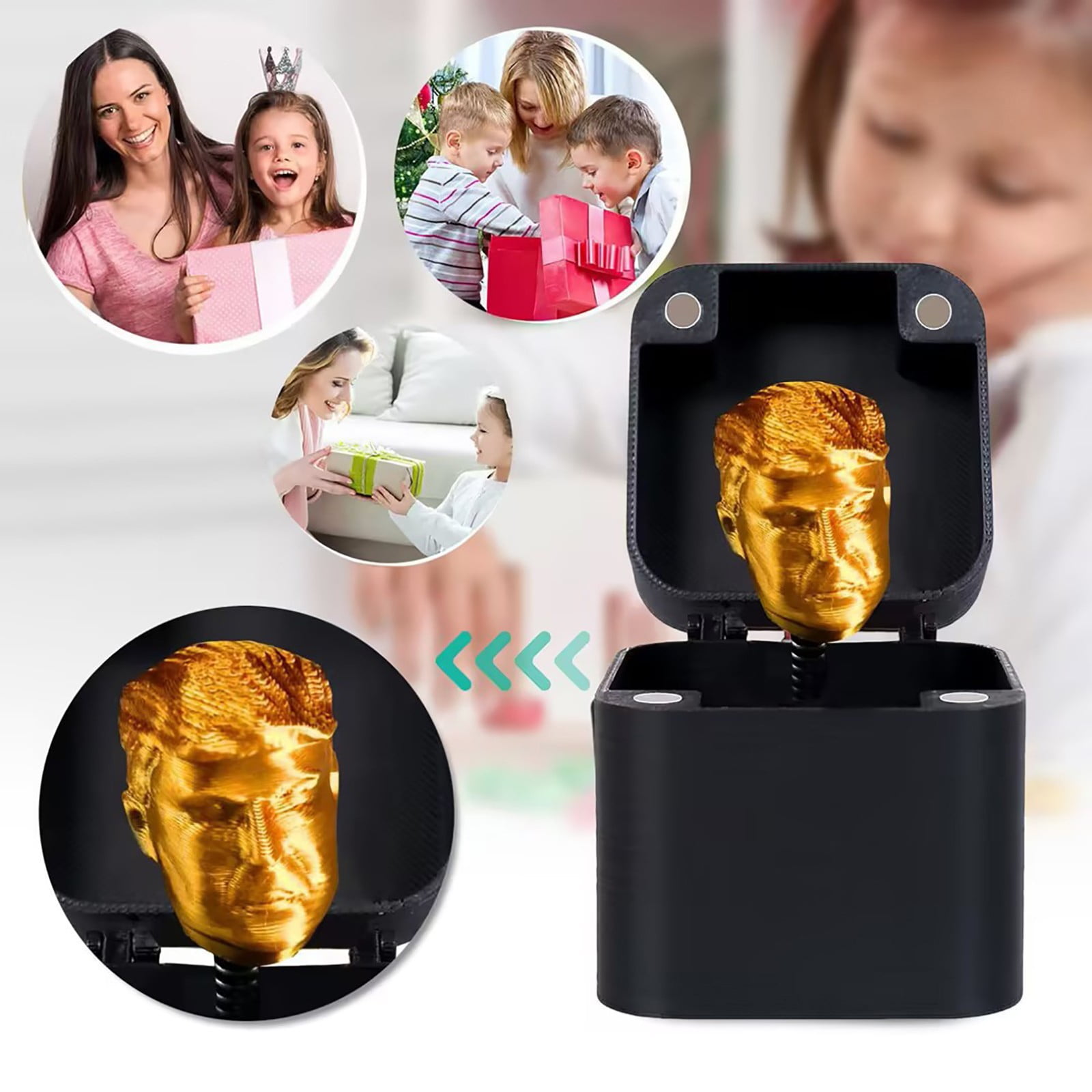 Gag Gifts Desktop Ornament 3D Printed President Interactive Toy: Fun ...