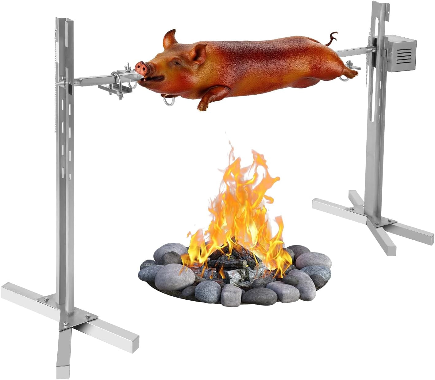 Gagalayo Outdoor ElectricRotisserie Grill Kit Large Rotisserie Spit ...