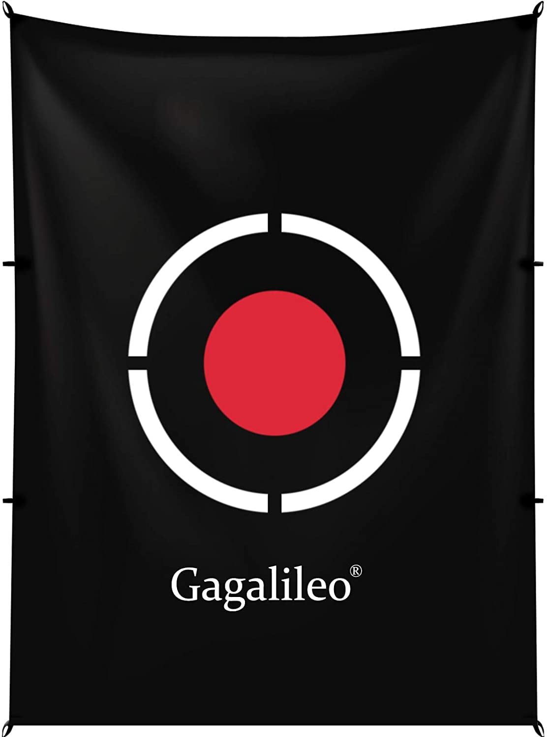 Galileo Sports Golf Backstop Target, 5x6 ft, Black Circle Style, Silk ...
