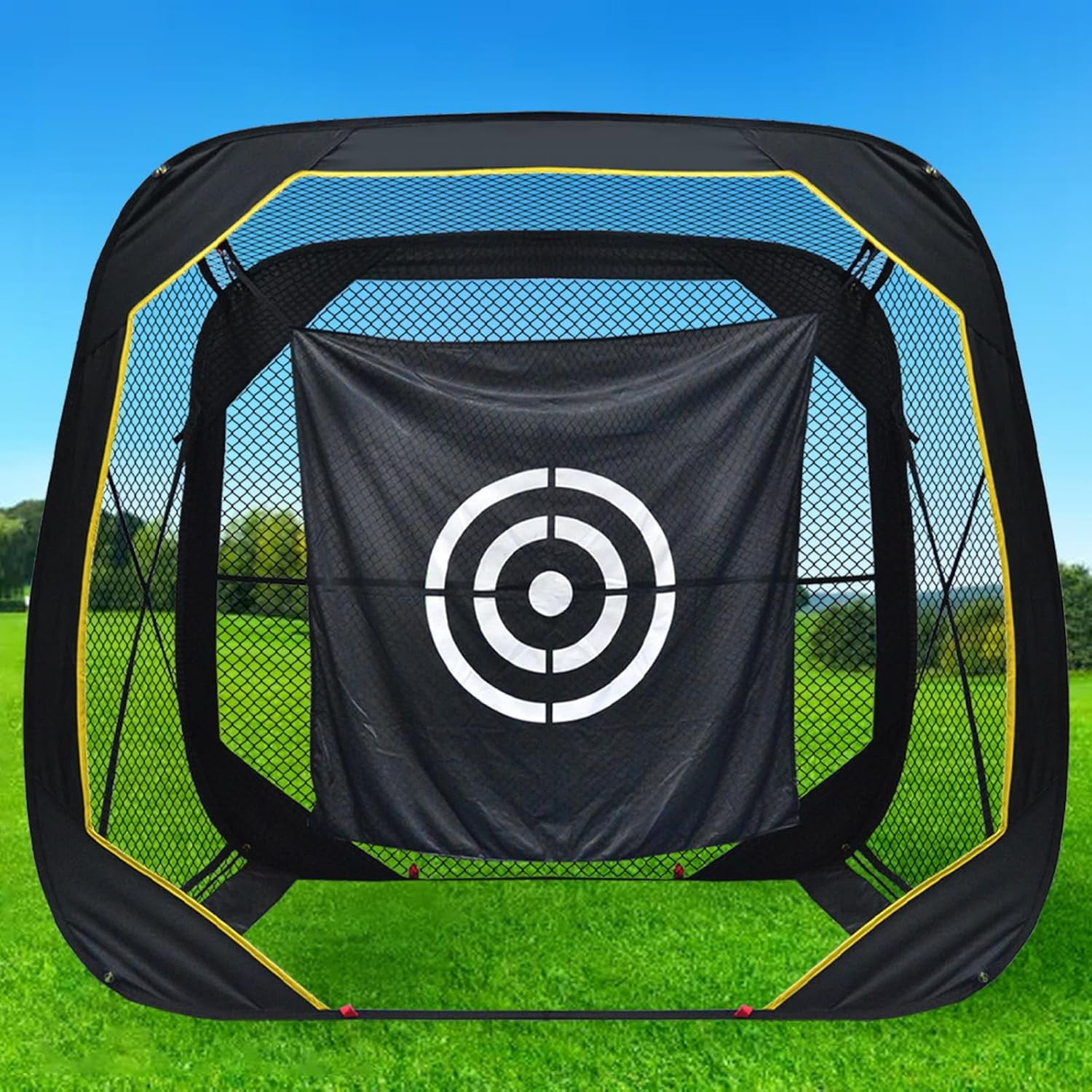 Gagalileo Golf Pop-Up Hitting Cage: Practice Net with Target Portable ...