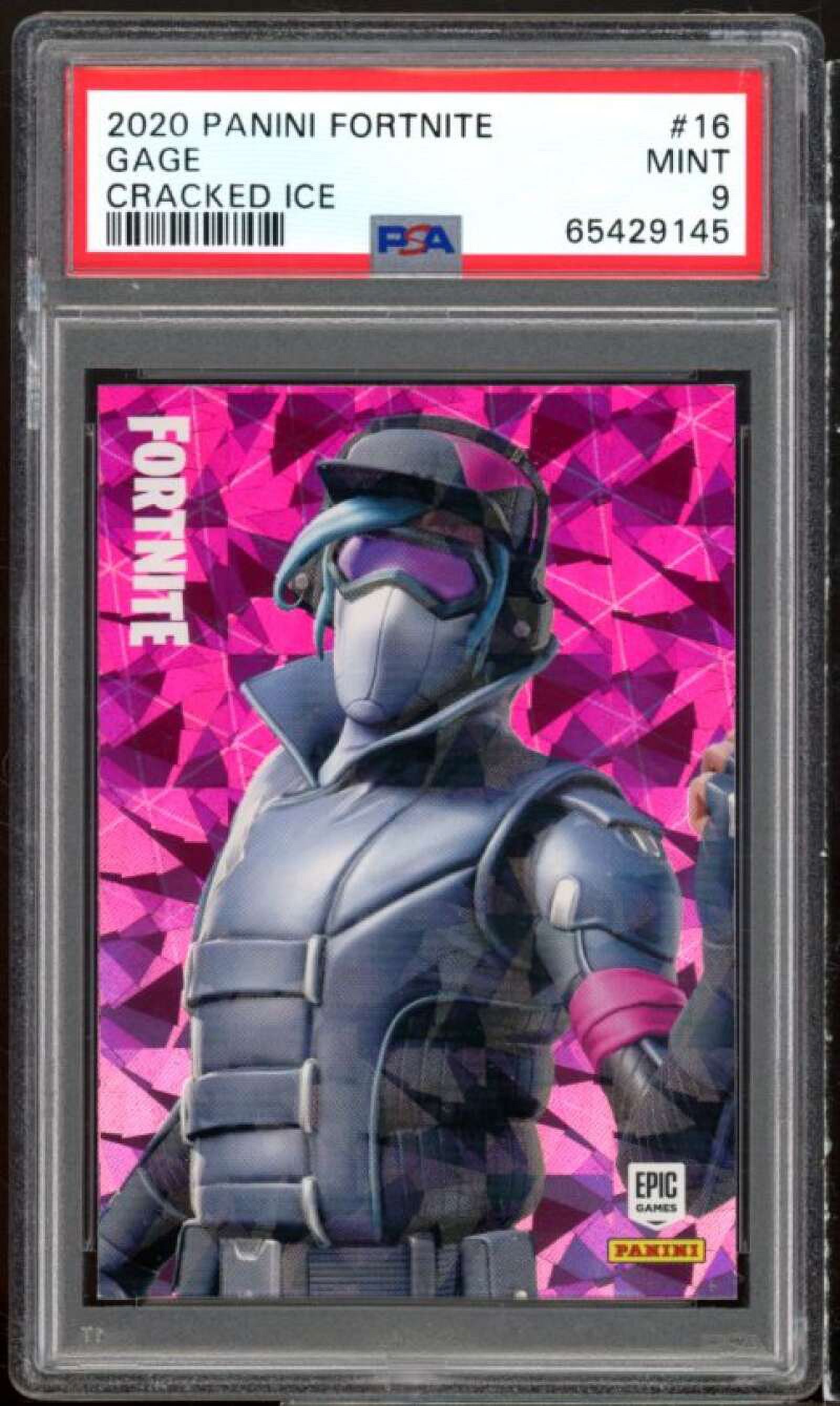 Gage Cracked Ice Card 2020 Panini Fortnite Italy #16 (pop 3) PSA 9 ...