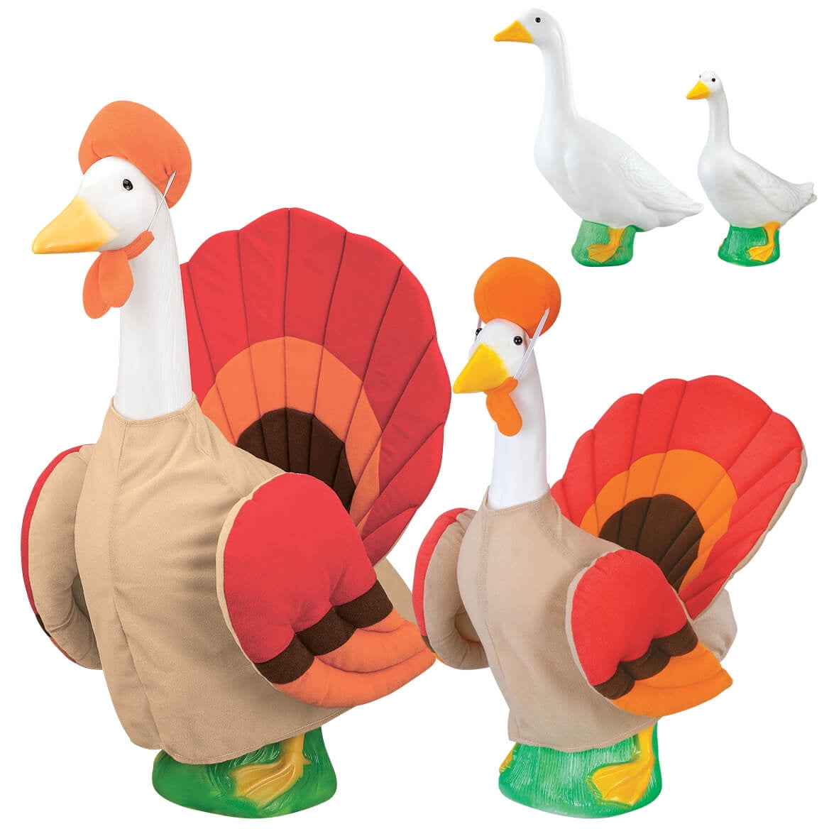 Gaggleville Goose Turkey Bundle, Includes One Large 23" White Goose ...