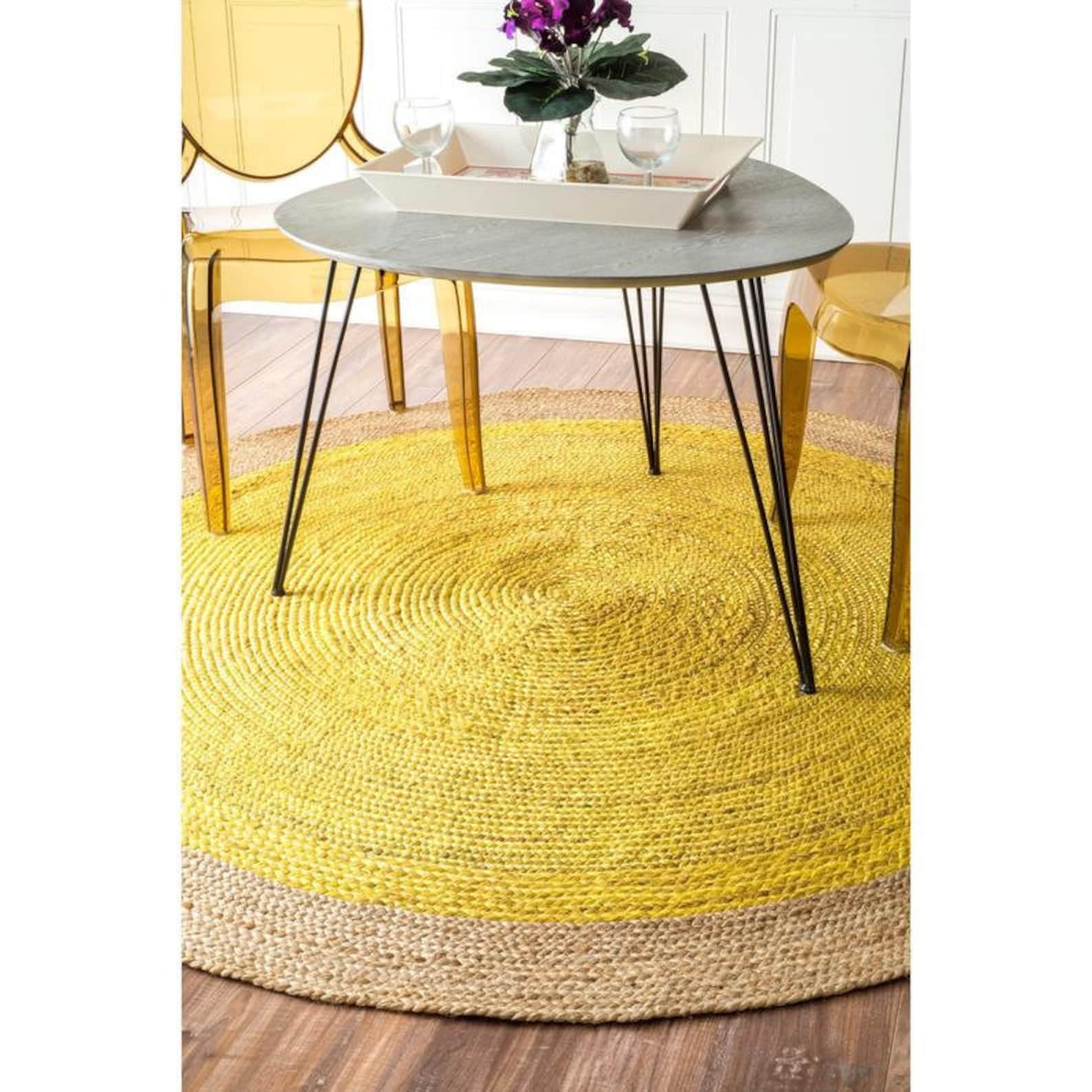 Gahilot International Wynn Braided Indoor/Outdoor Area Rug, 4' Round ...