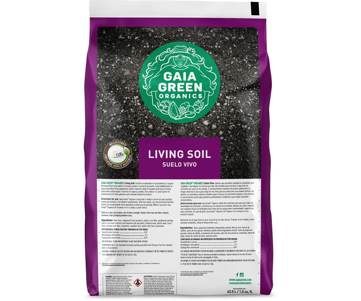Gaia Green Organics Living Soil, Organic Potting Mix, 1.5 cu ft ...