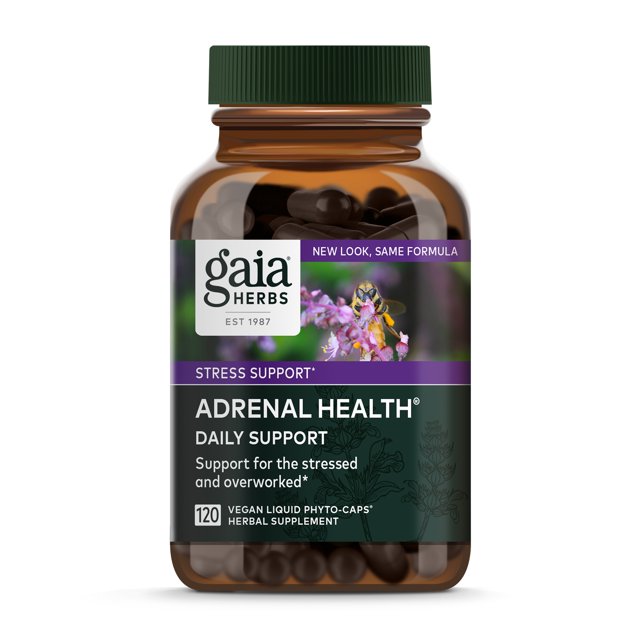 Gaia Herbs Adrenal Health, Mood Balance & Fatigue, 120 Liquid Phyto ...