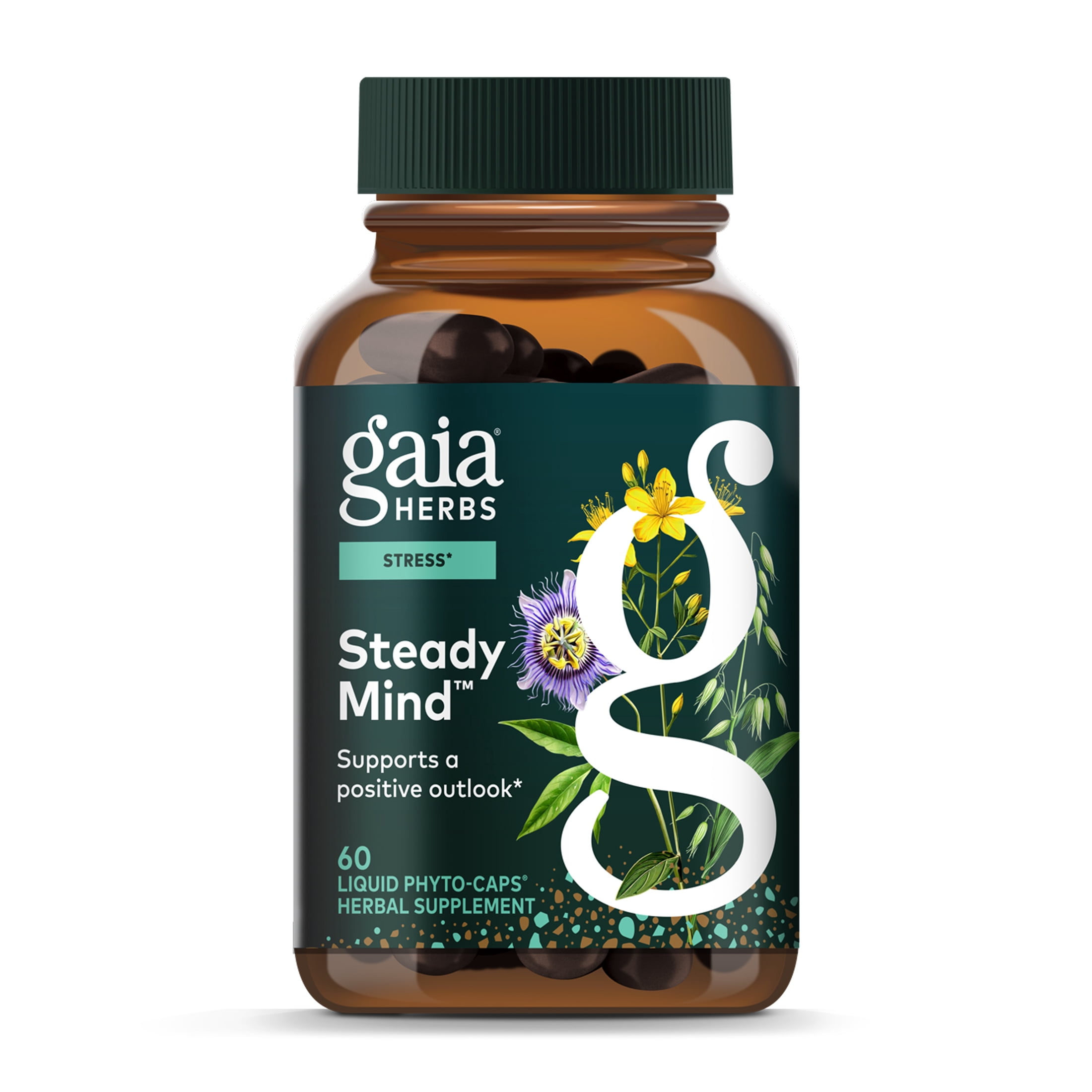 Gaia Herbs Steady Mind - Supplement Support with Herbs Traditionally ...
