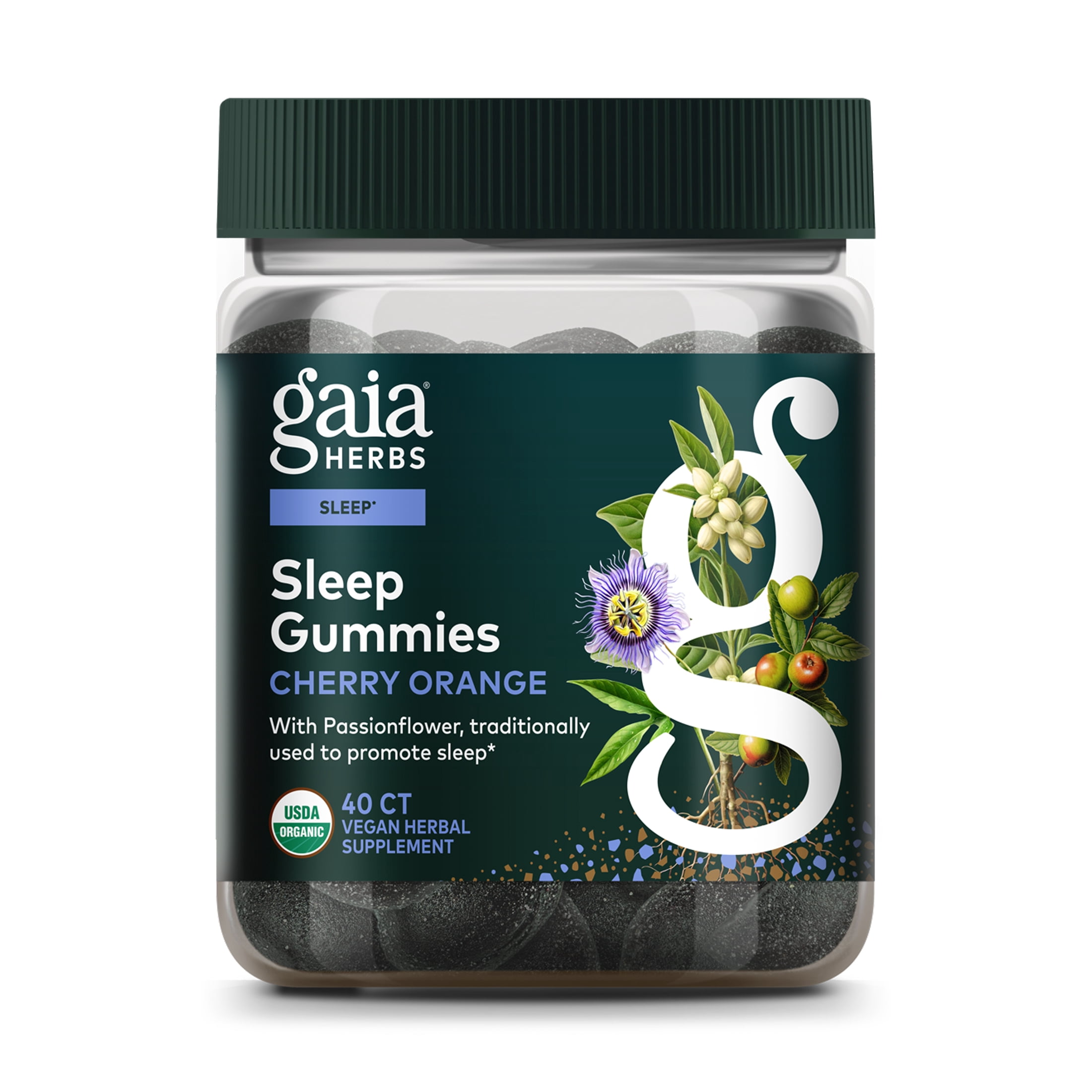 Gaia Herbs Night Sleep Gummies, Organic Restful Sleep Support, 40 ...
