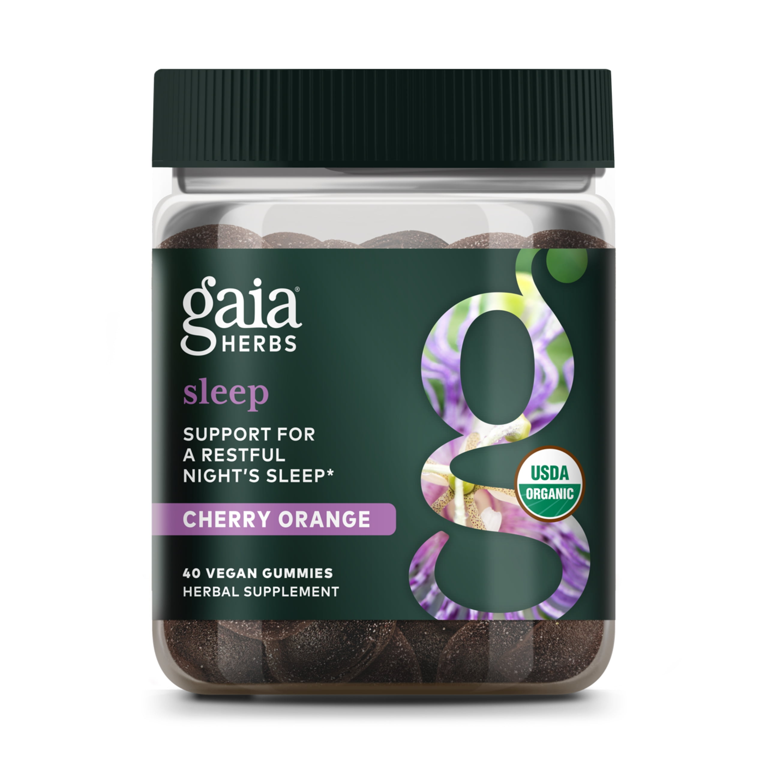 Gaia Herbs Night Sleep Gummies, Organic Restful Sleep Support, 40 ...