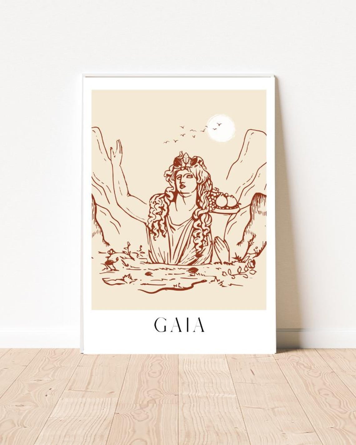 Gaia Print, Goddess Poster, Mother Earth Art, Divine Feminine Art ...