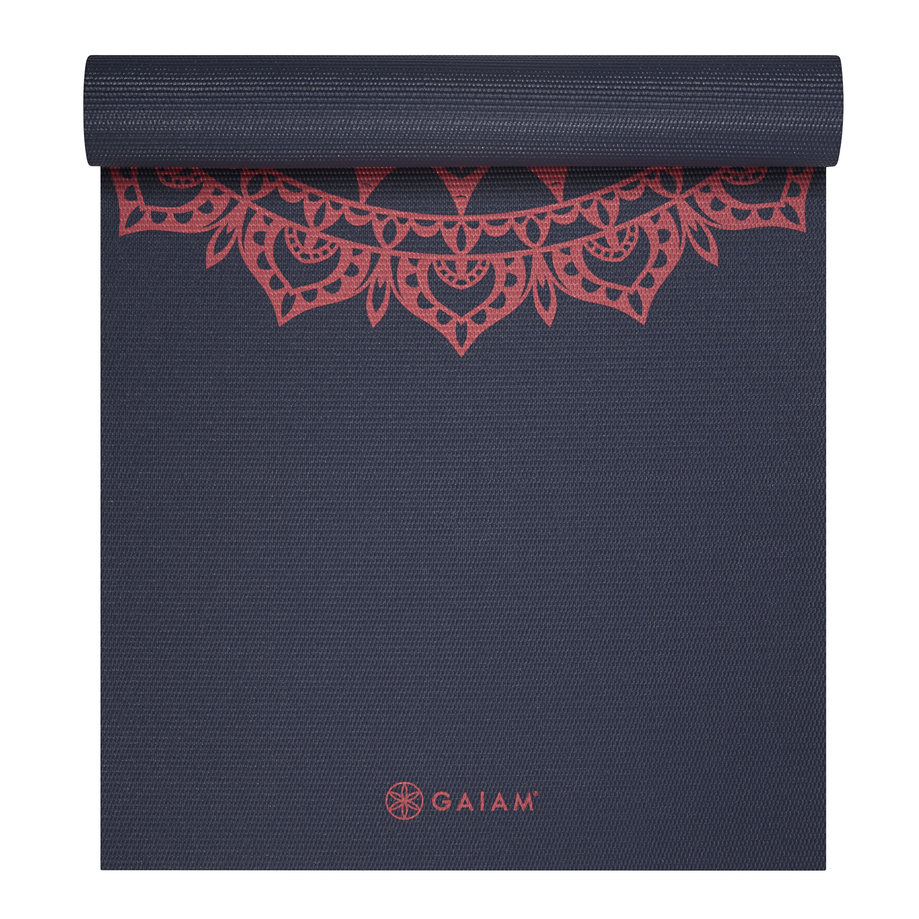 Gaiam 6mm Printed Yoga Mat, Non Slip Fitness Mat for All Types of Yoga ...