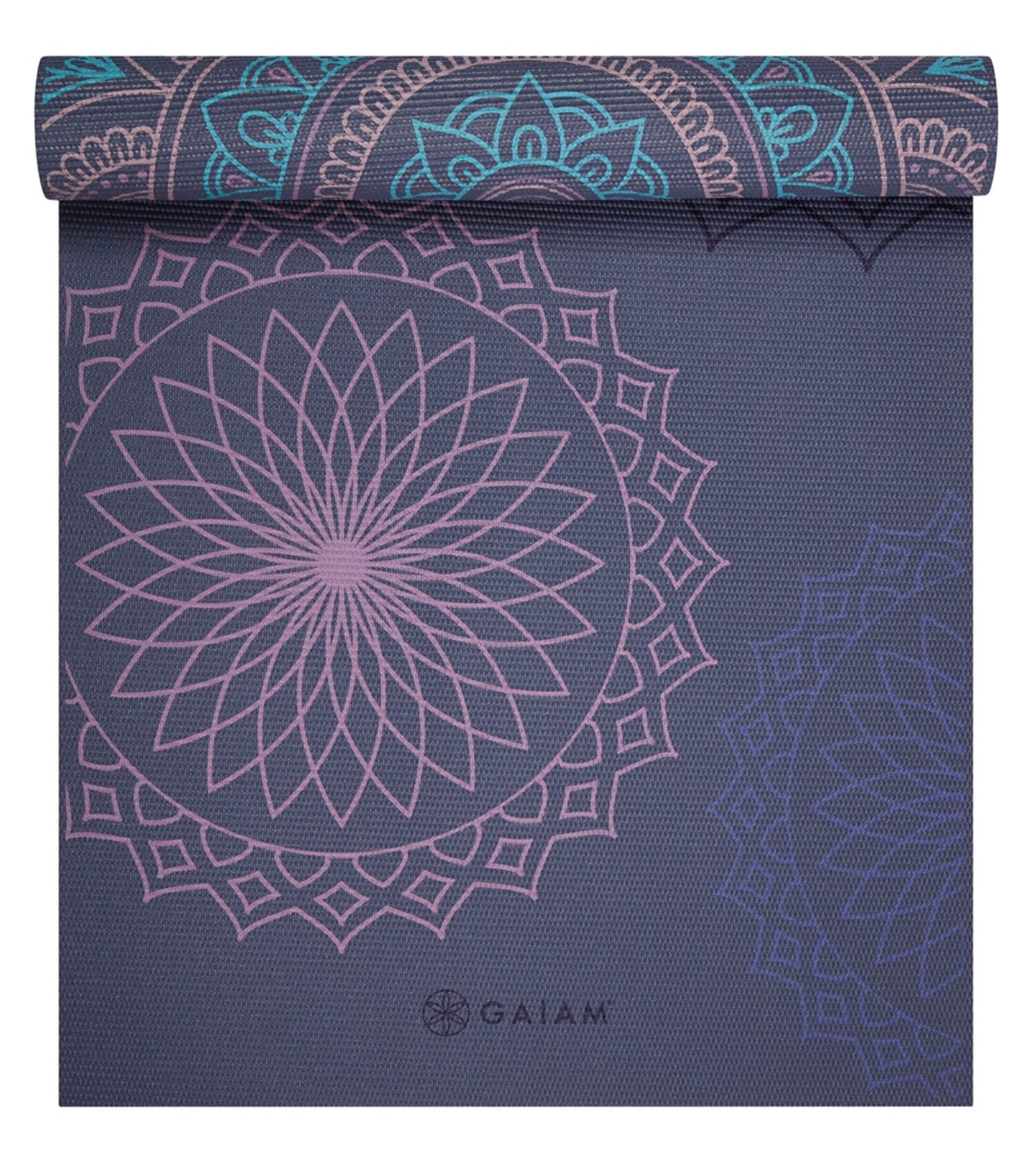 Gaiam 6mm Reversible Printed Yoga Mat, Non Slip Fitness Mat for All ...