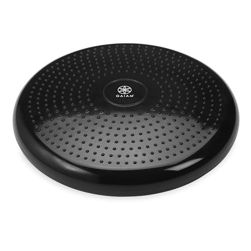 Gaiam Balance Disc Wobble Cushion Stability Core Trainer for Home or ...