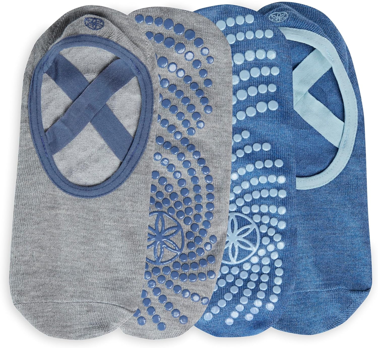 Gaiam Grippy Studio Yoga Socks for Extra Grip in Standard or Hot Yoga ...