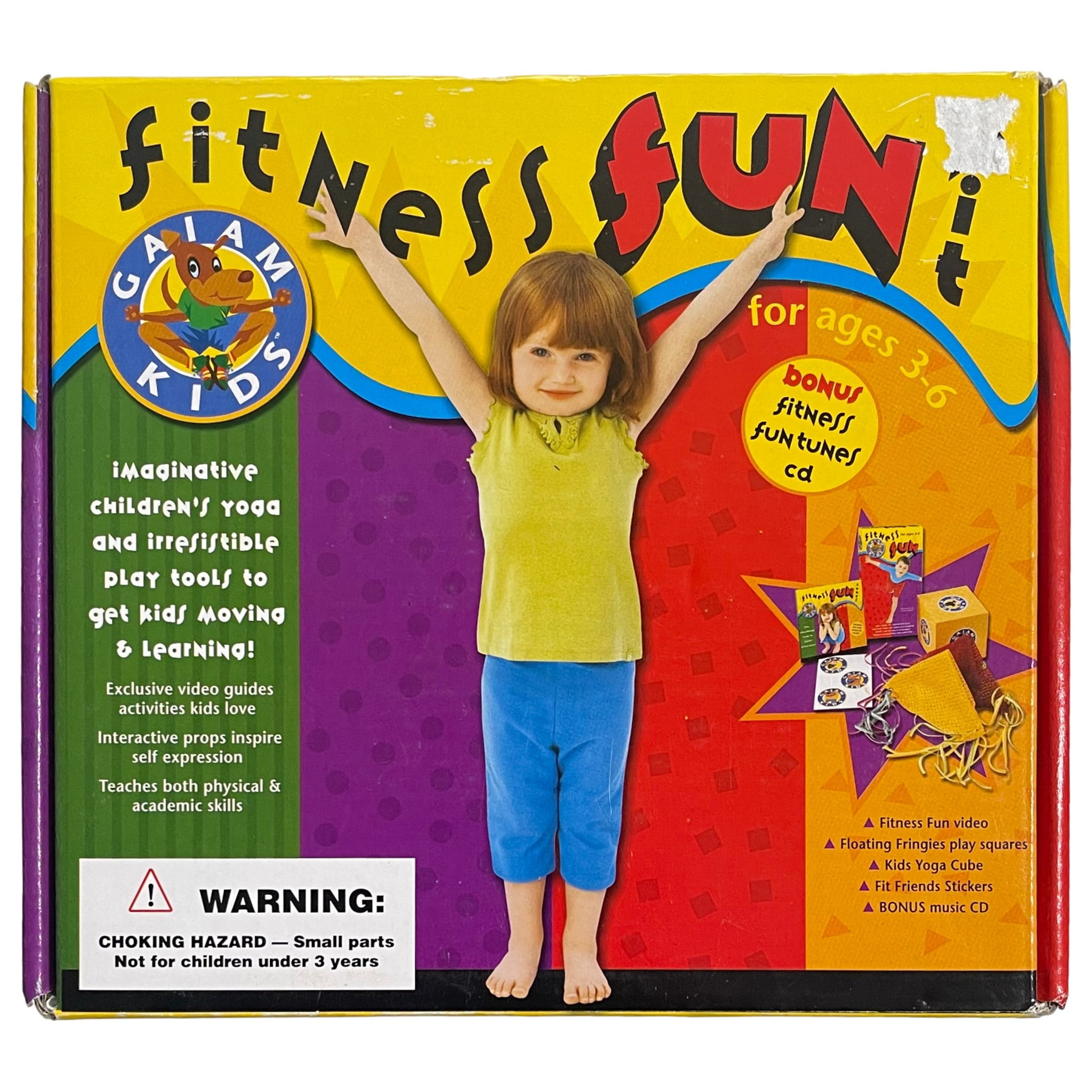 Gaiam Kids Fitness Fun Childrens Yoga & Exercise Play Set For Ages 3 to ...