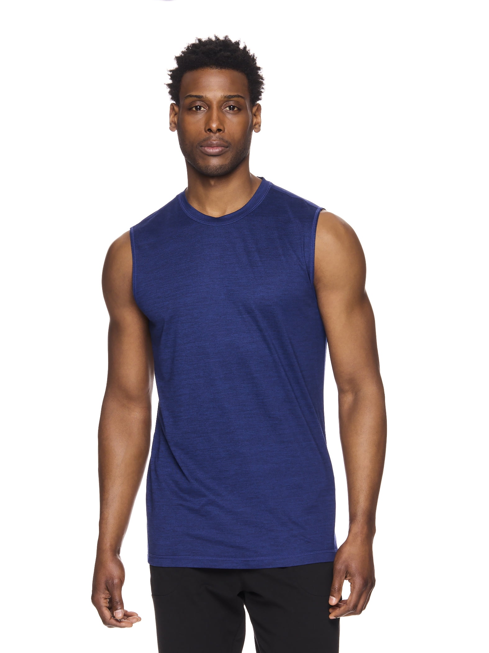 Gaiam Men's Muscle Tank Top S-XL Crewneck Polyester Spandex Gym Summer ...