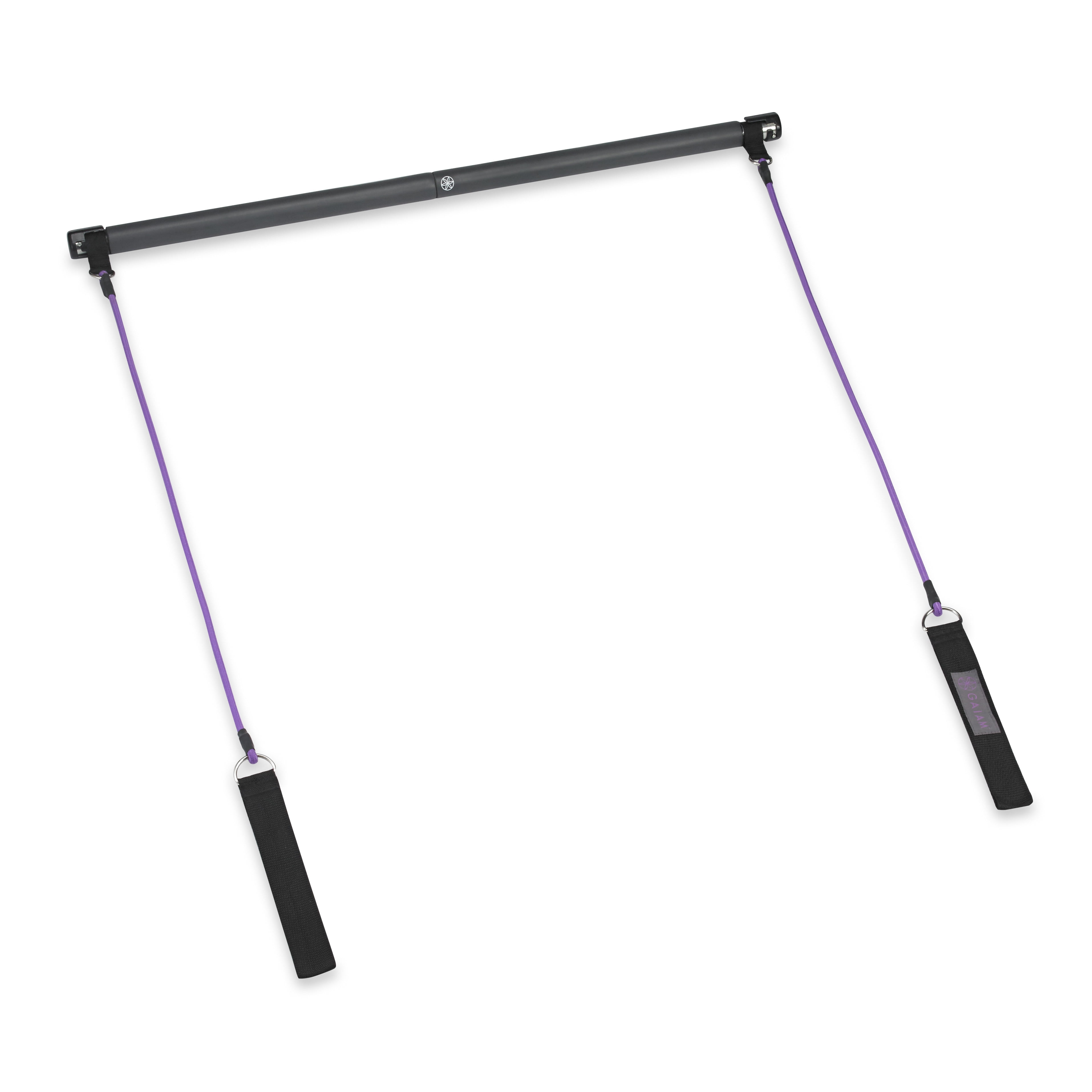 Gaiam Am/pm Pilates Machine Gaiam Pilates Reformer Mat In White Marble ...