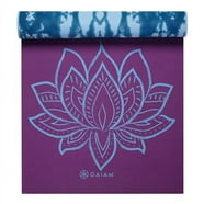 Gaiam Premium Yoga Mat, Aubergine Swirl, 6mm - Walmart.com