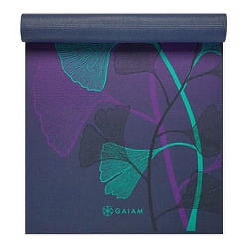 Free Shipping! Gaiam Premium Print Yoga Mat, Lily Shadows, 6mm ...