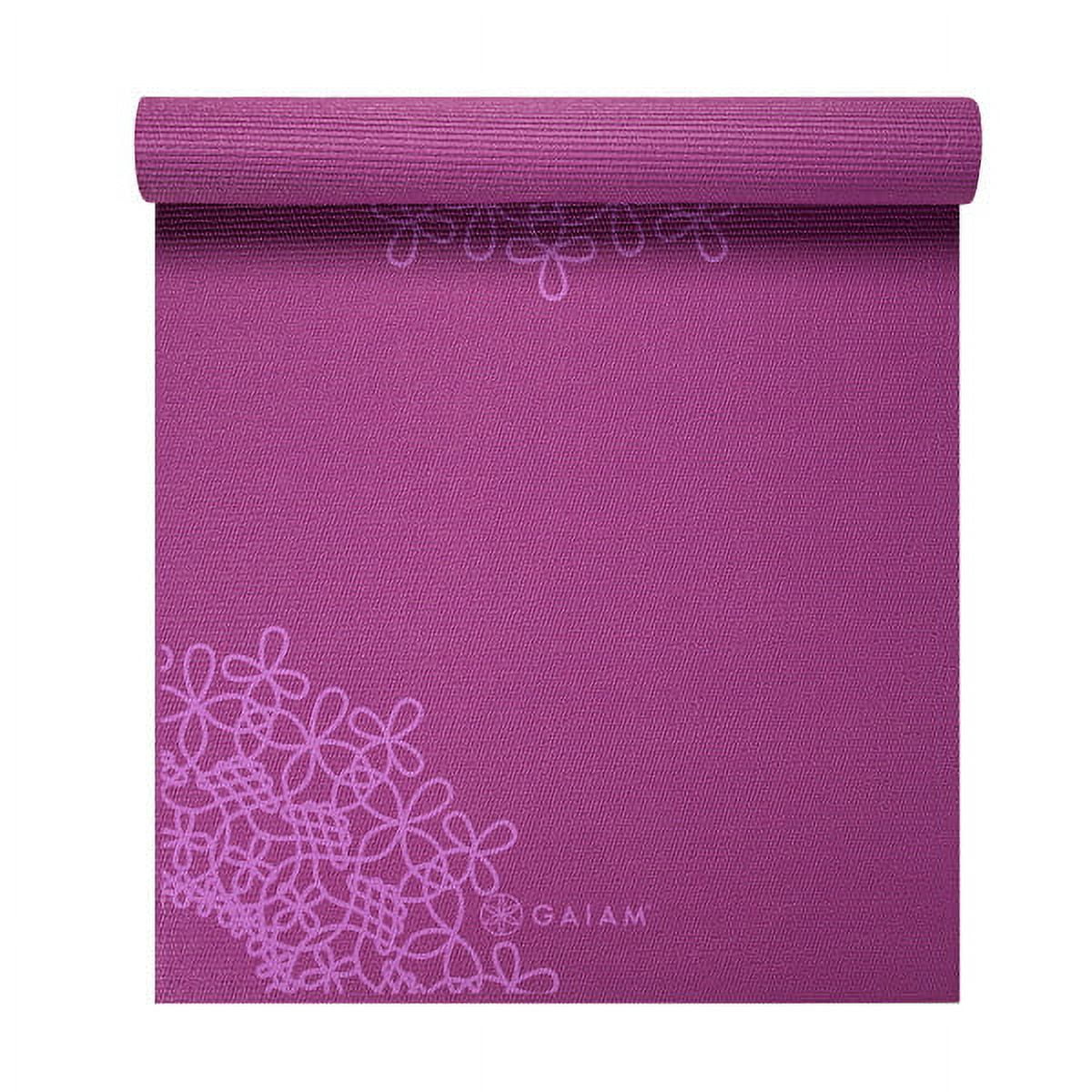 Gaiam Print Yoga Mat, Purple Medallion, 4mm - Walmart.com