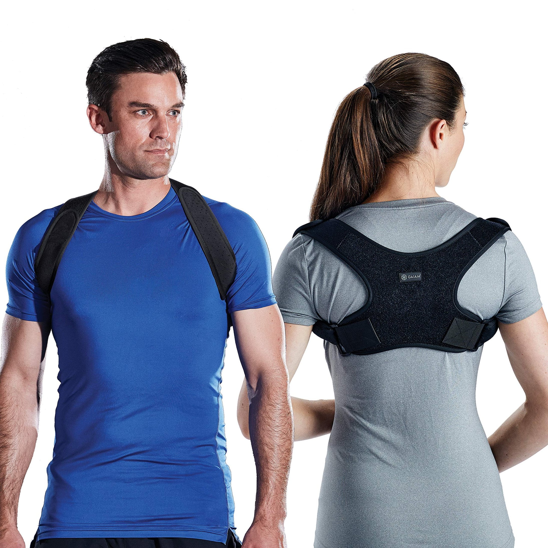 Gaiam Restore Posture Corrector for Women & Men - Neoprene Back ...