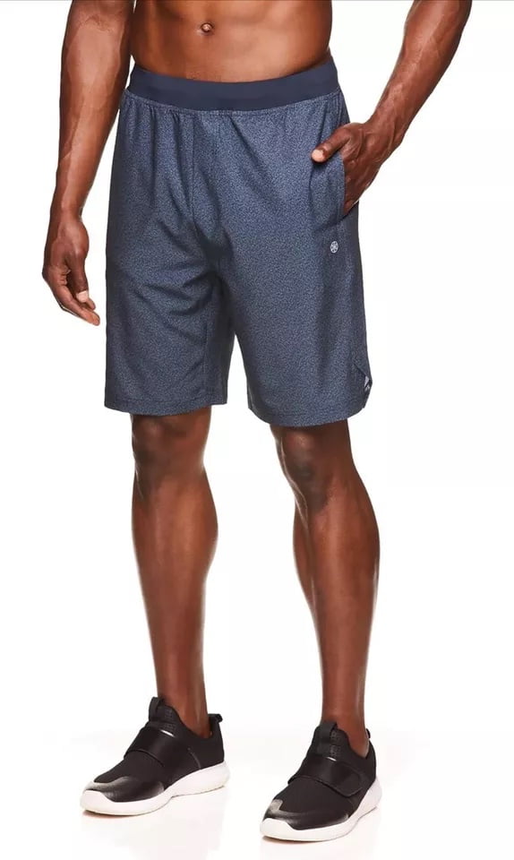 Gaiam Savasana Navy Heather Workout Shorts - Walmart.com