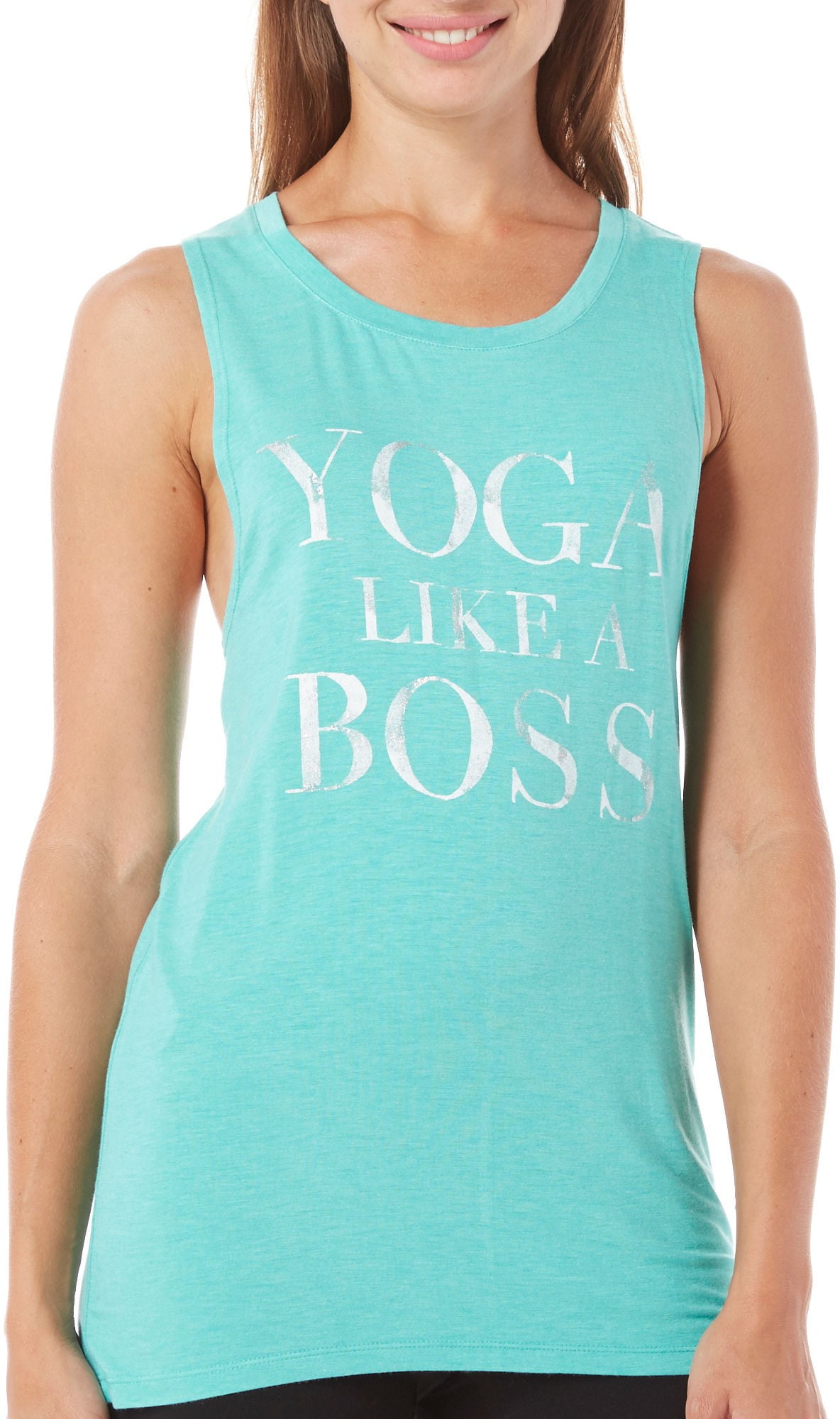 Gaiam Womens Ana Yoga Like A Boss Graphic Tank Top - Walmart.com
