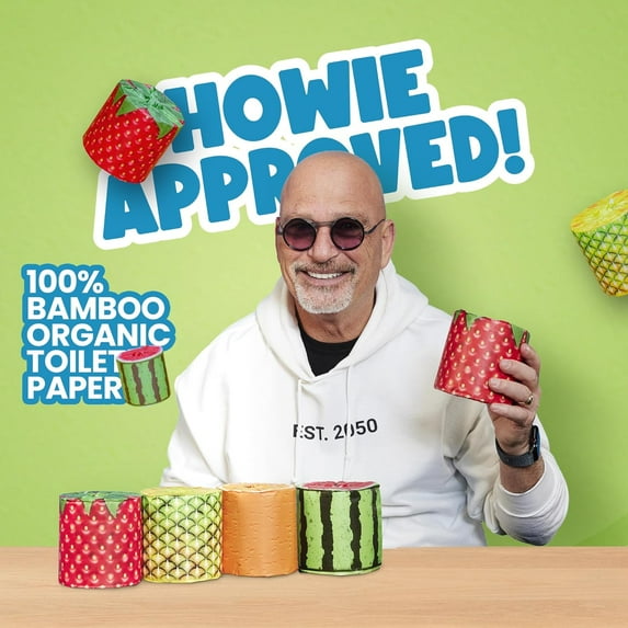 Gaias Premium and Soft Fruit TP Organic Bamboo Toilet Paper | 24 Mega ...