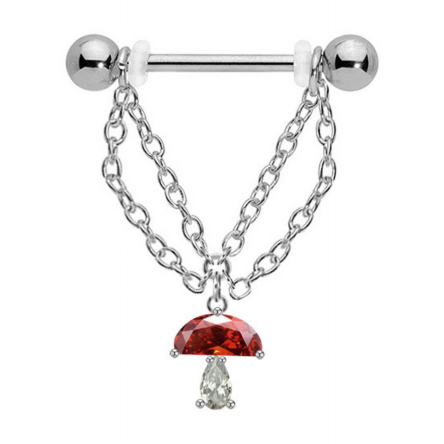 Gaibei and the United States mushroom rose breast ring heart-shaped ...