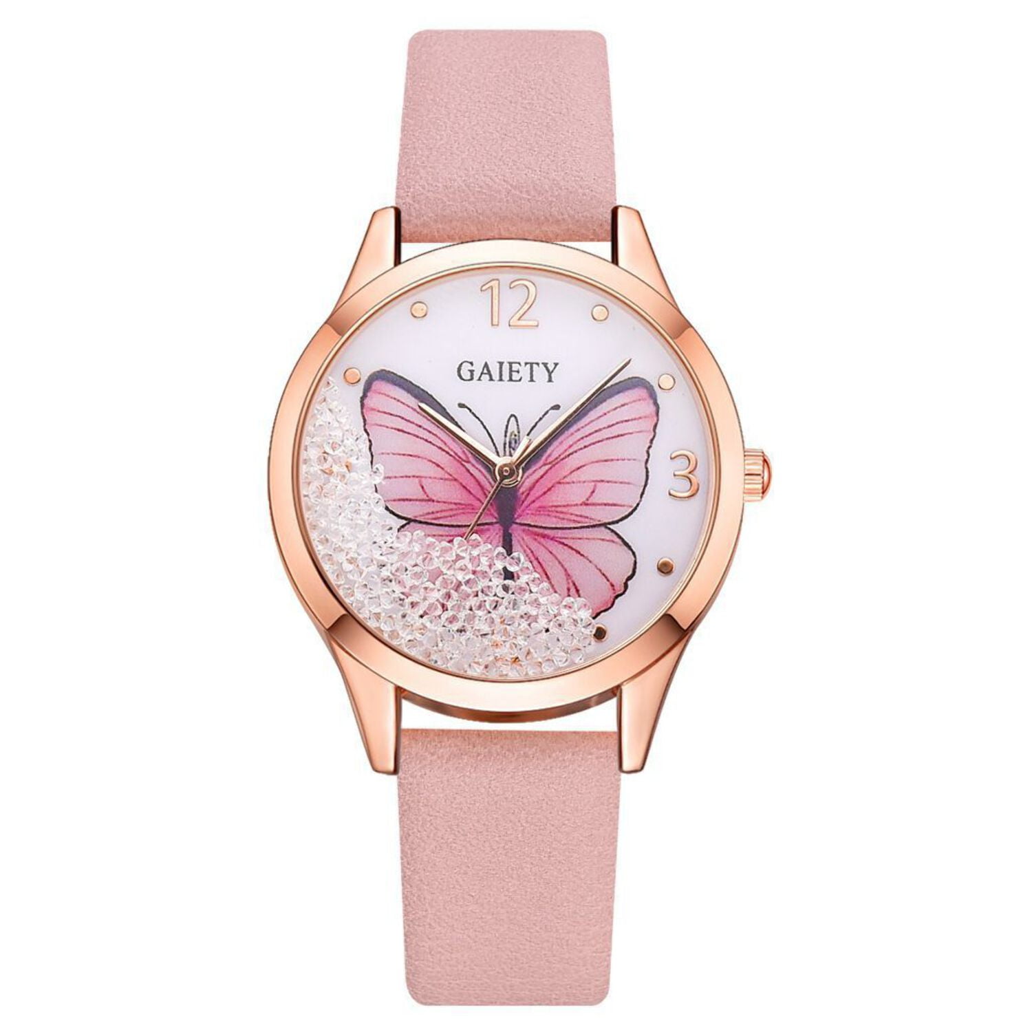 Gaiety Brand Women Watches Luxury Removable Rhinestone Butterfly ...