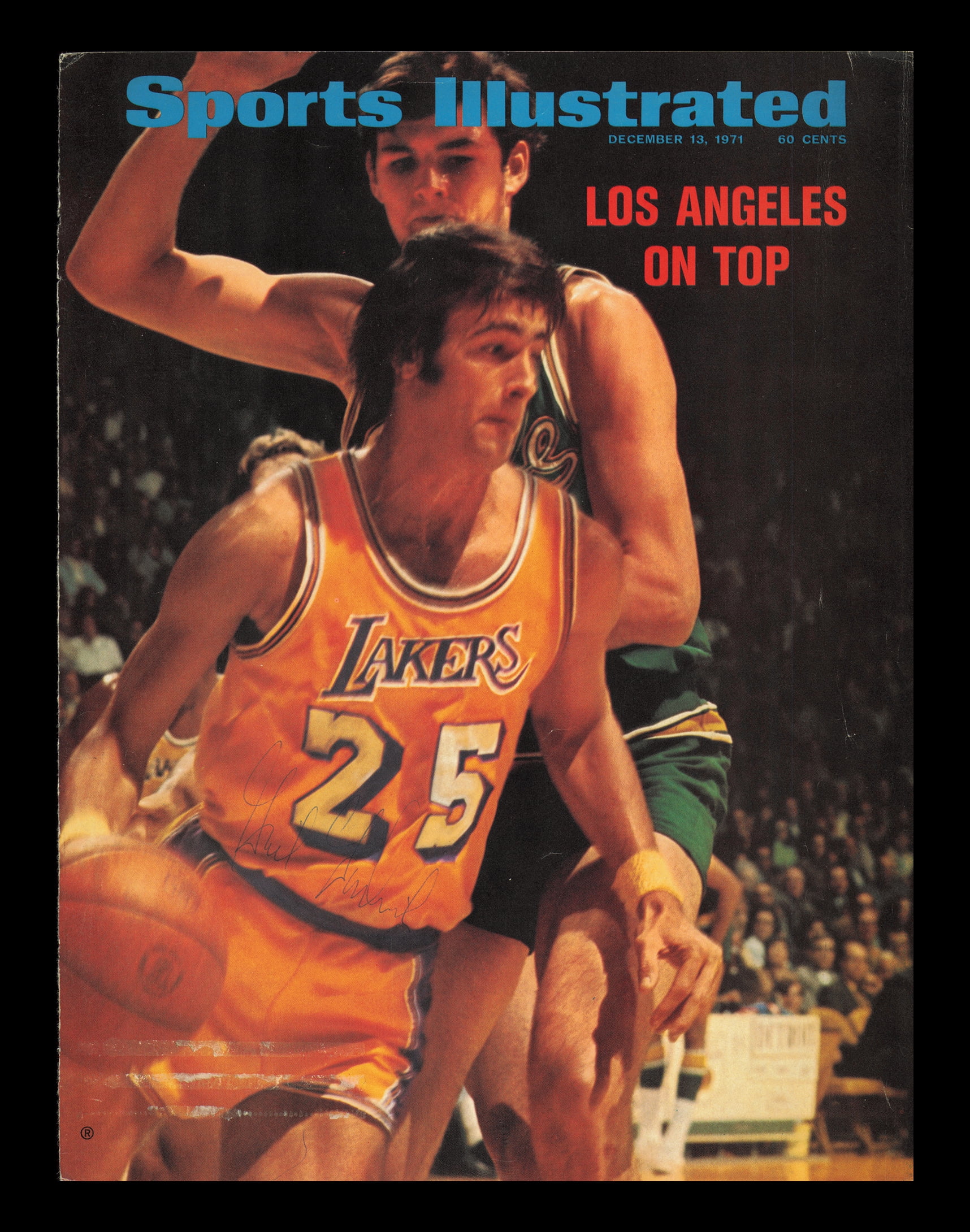 Gail Goodrich Autographed Sports Illustrated Cover Los Angeles Lakers ...