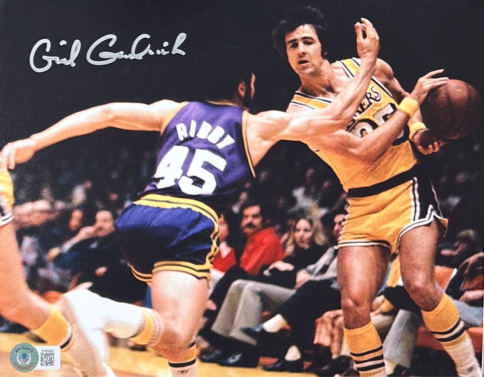 Gail Goodrich Signed Autograph 8x10 Singer Beckett Authen Los Angeles ...