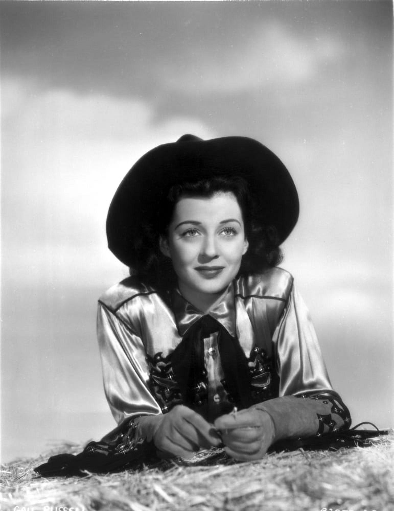 Gail Russell Leaning with Cowgirl Hat Photo Print (24 x 30) - Walmart.com