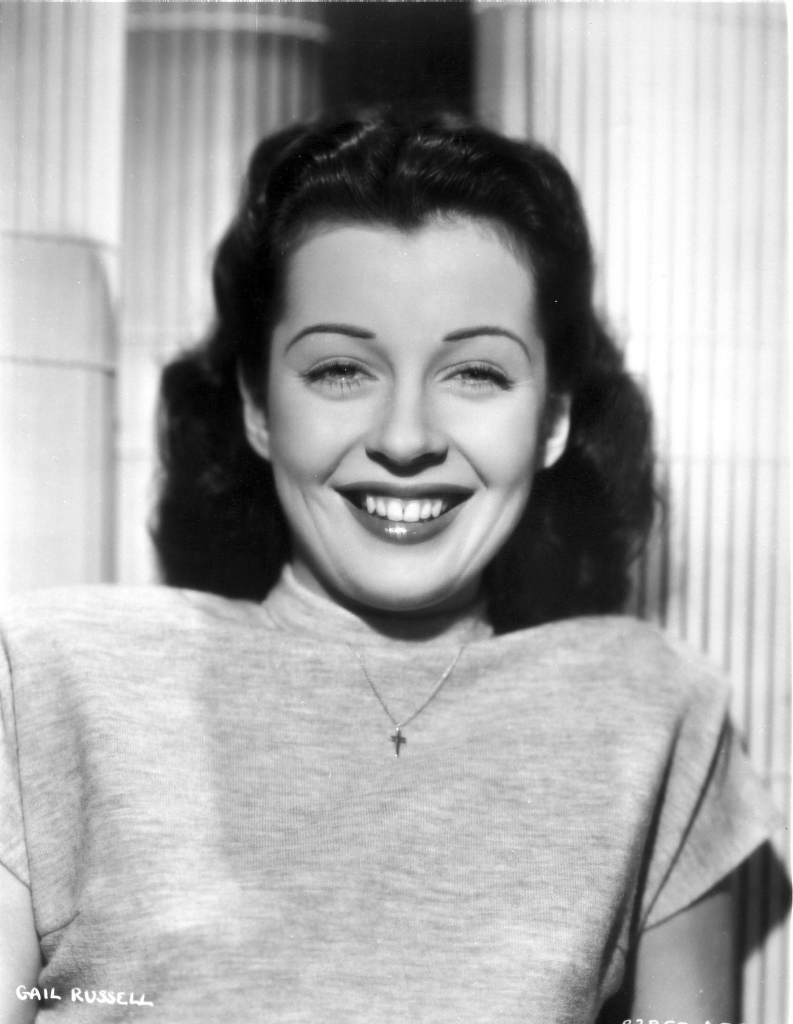 Gail Russell smiling in Shirt with Necklace Photo Print (8 x 10 ...