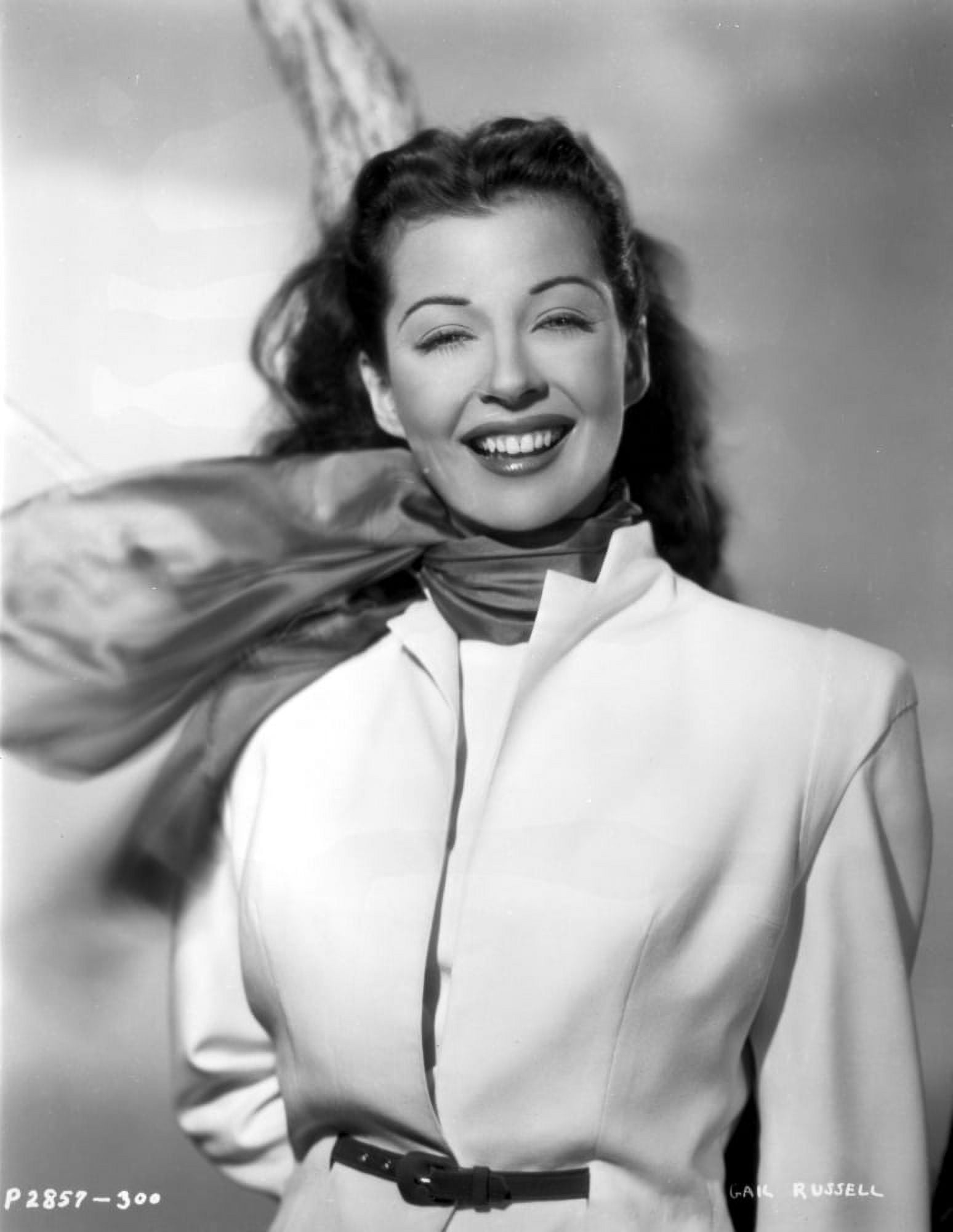 Gail Russell smiling in White Dress Photo Print (24 x 30) - Walmart.com